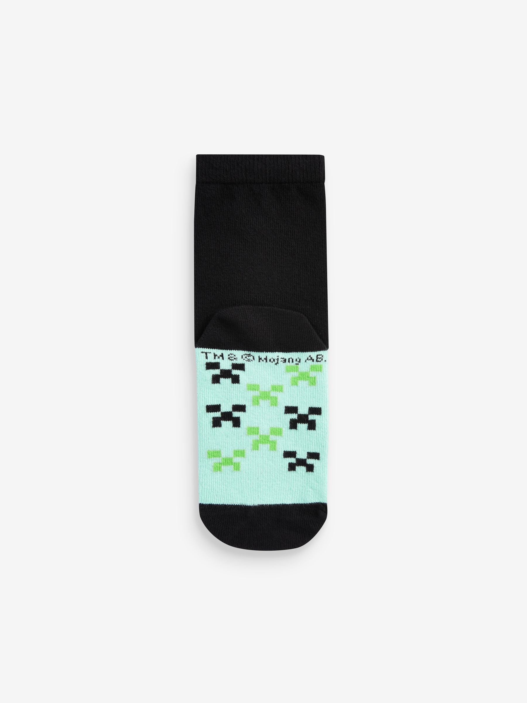 Buy Minecraft Black 5 Pack Cotton Rich Socks from Next Australia