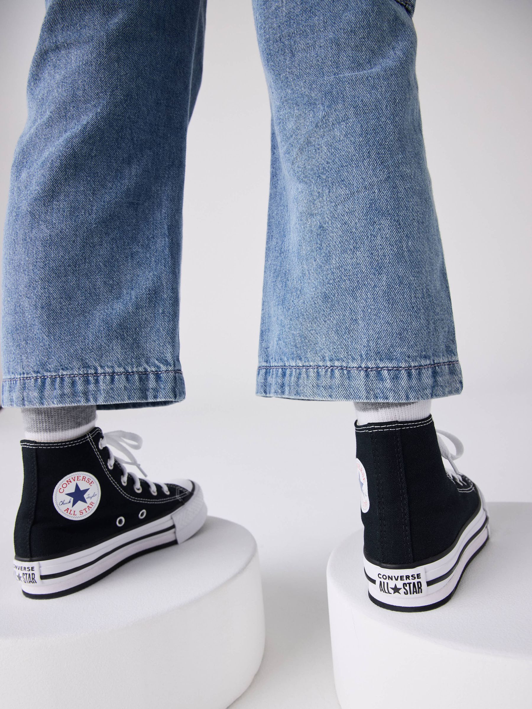 Buy Converse Black Eva Lift High Top Junior Trainers from Next United ...