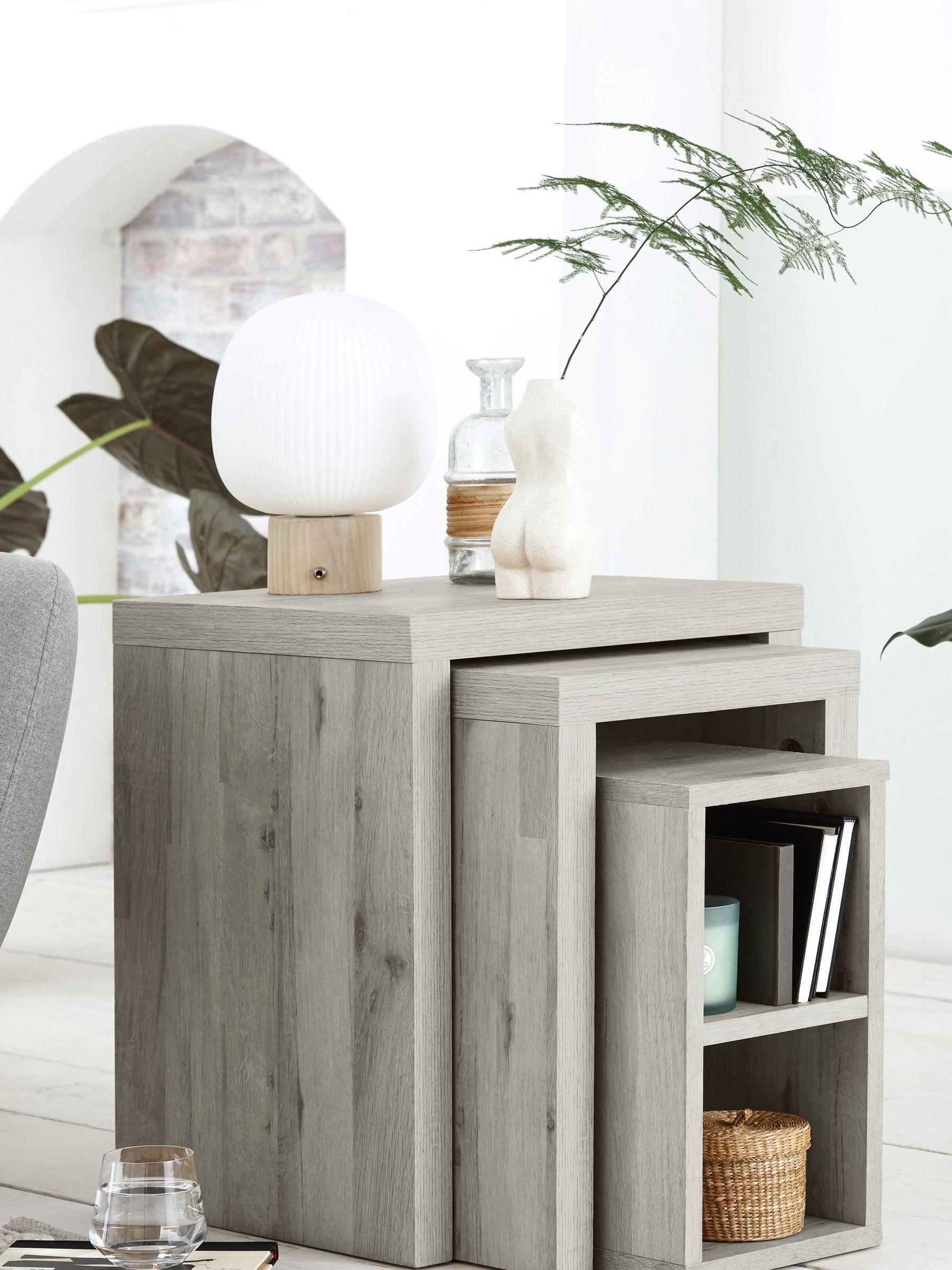 Grey nest of tables next store