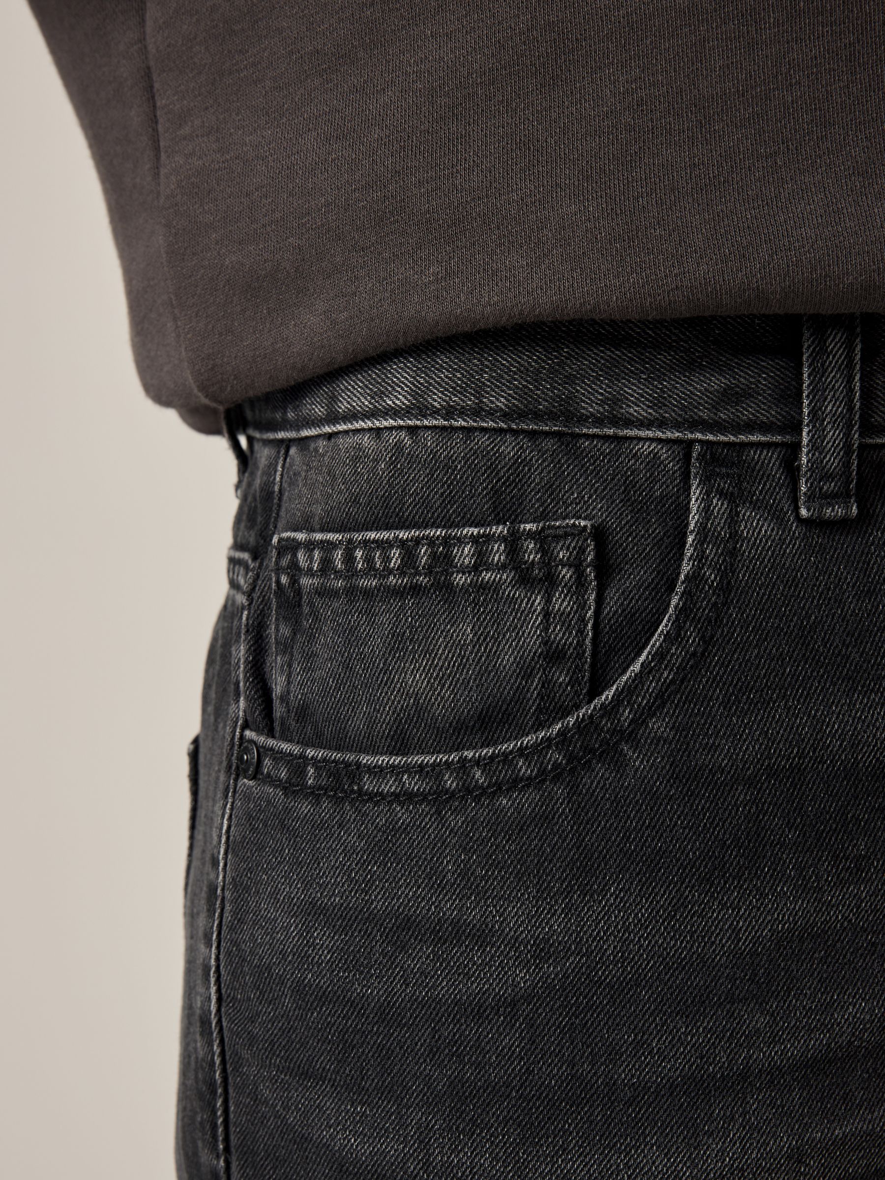 Buy Black Washed Slim Fit 100% Cotton Authentic Jeans from the Next UK ...