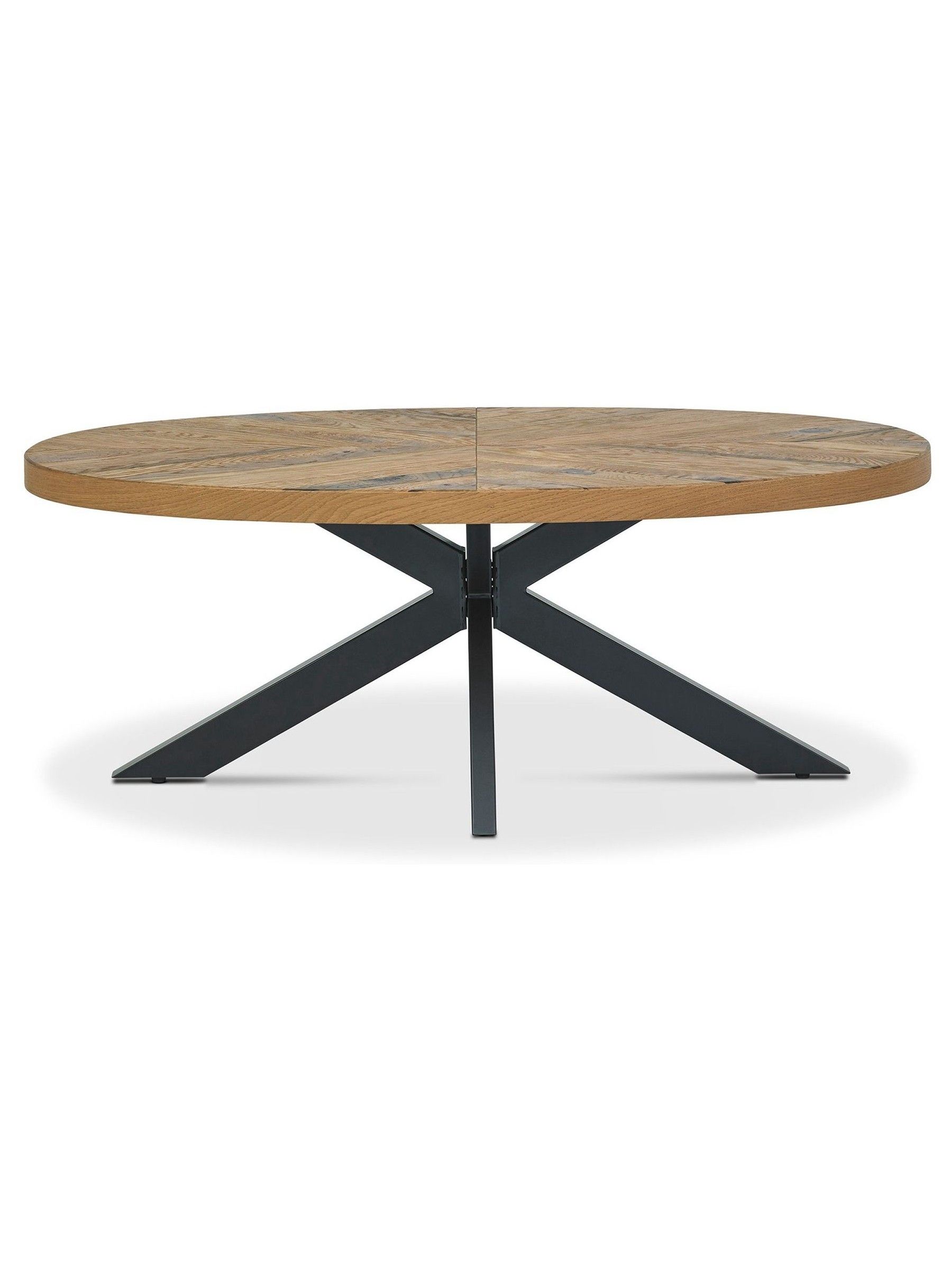 Buy Bentley Designs Natural Ellipse Rustic Oak Round Coffee Table from ...