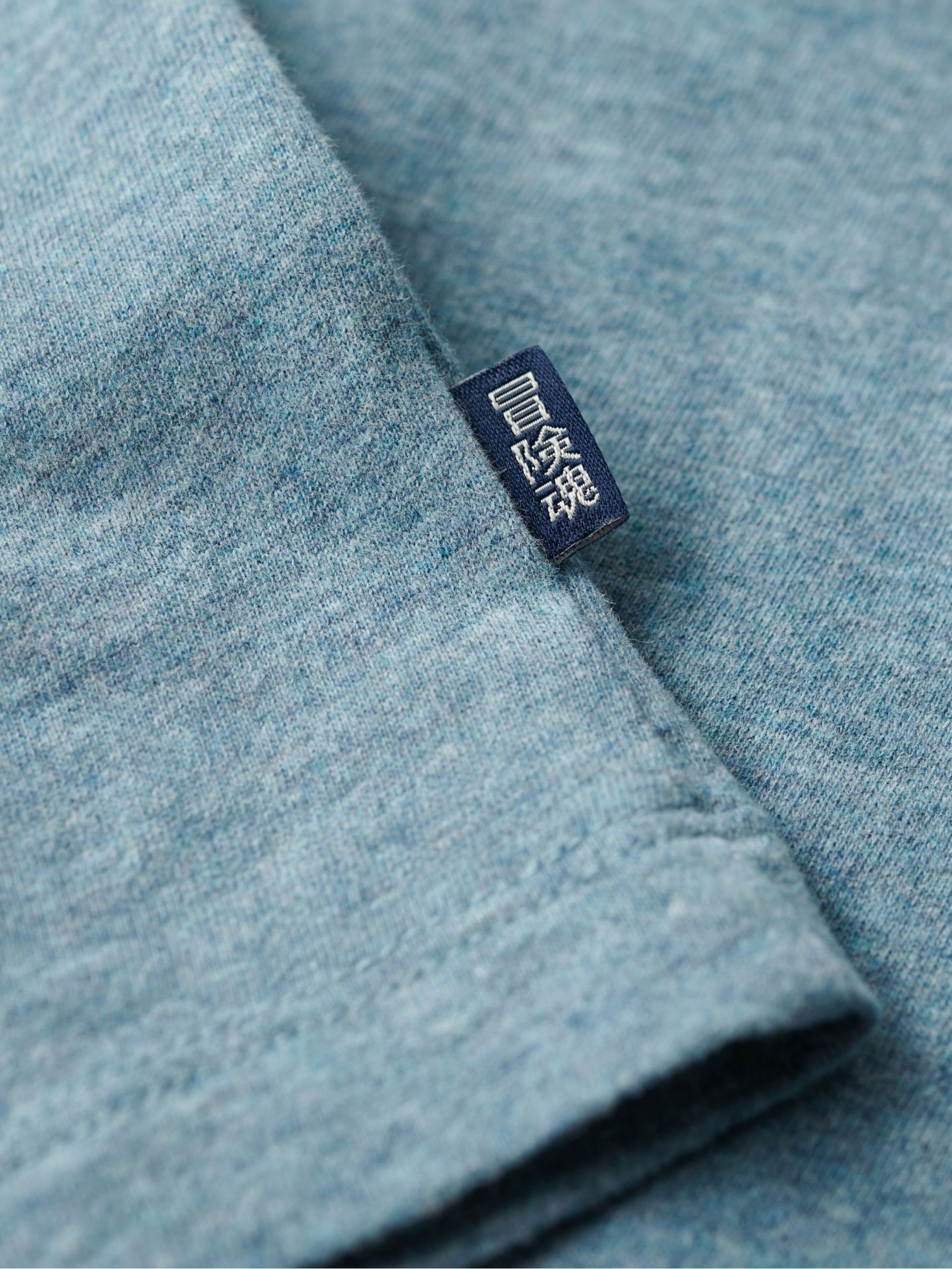 Buy Superdry Desert Sky Blue Grit Essential Logo Embroidery T-Shirt ...