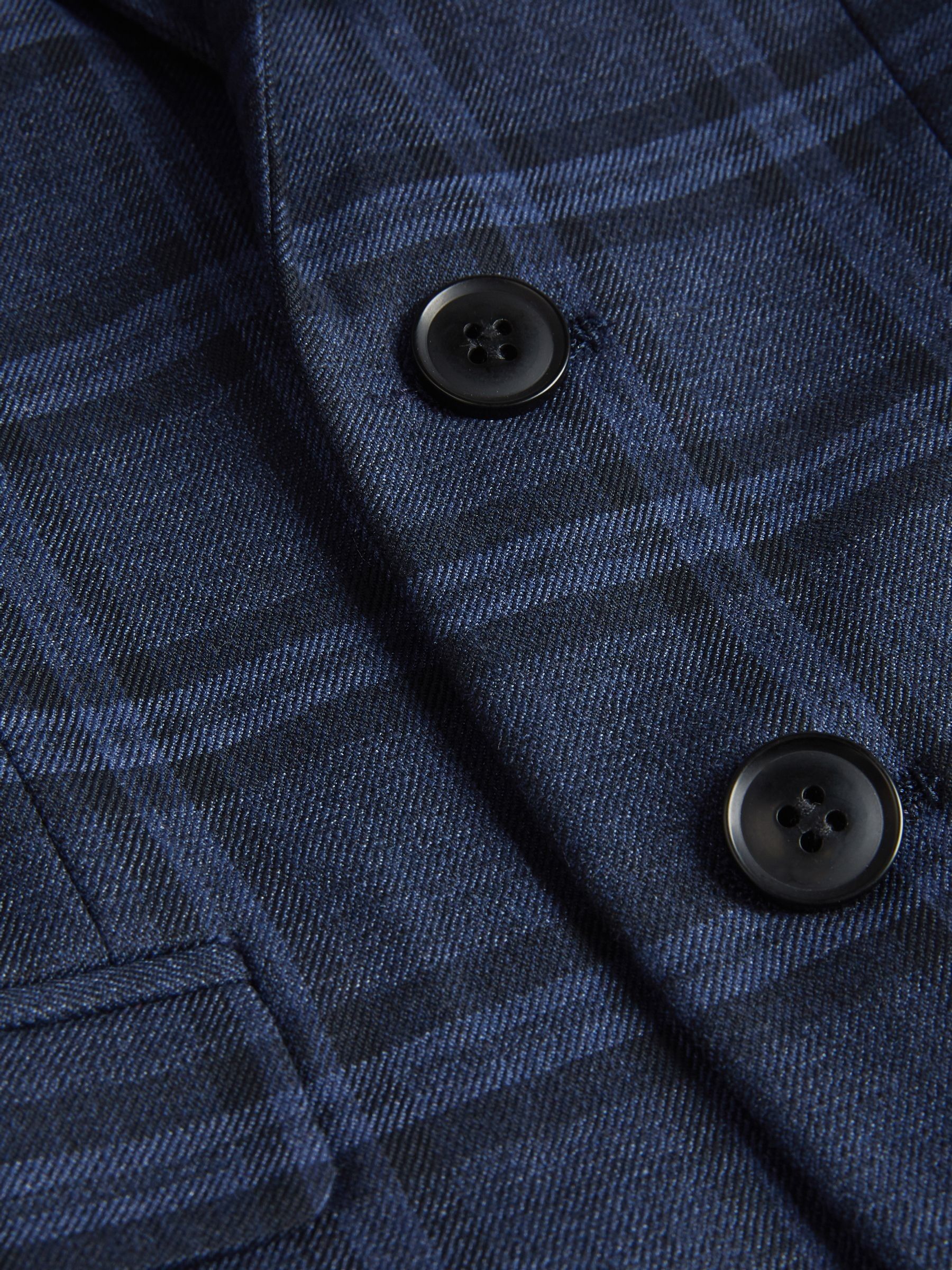 Buy Navy Blue Tailored Fit Navy Blue Check Suit Jacket (12mths-16yrs ...