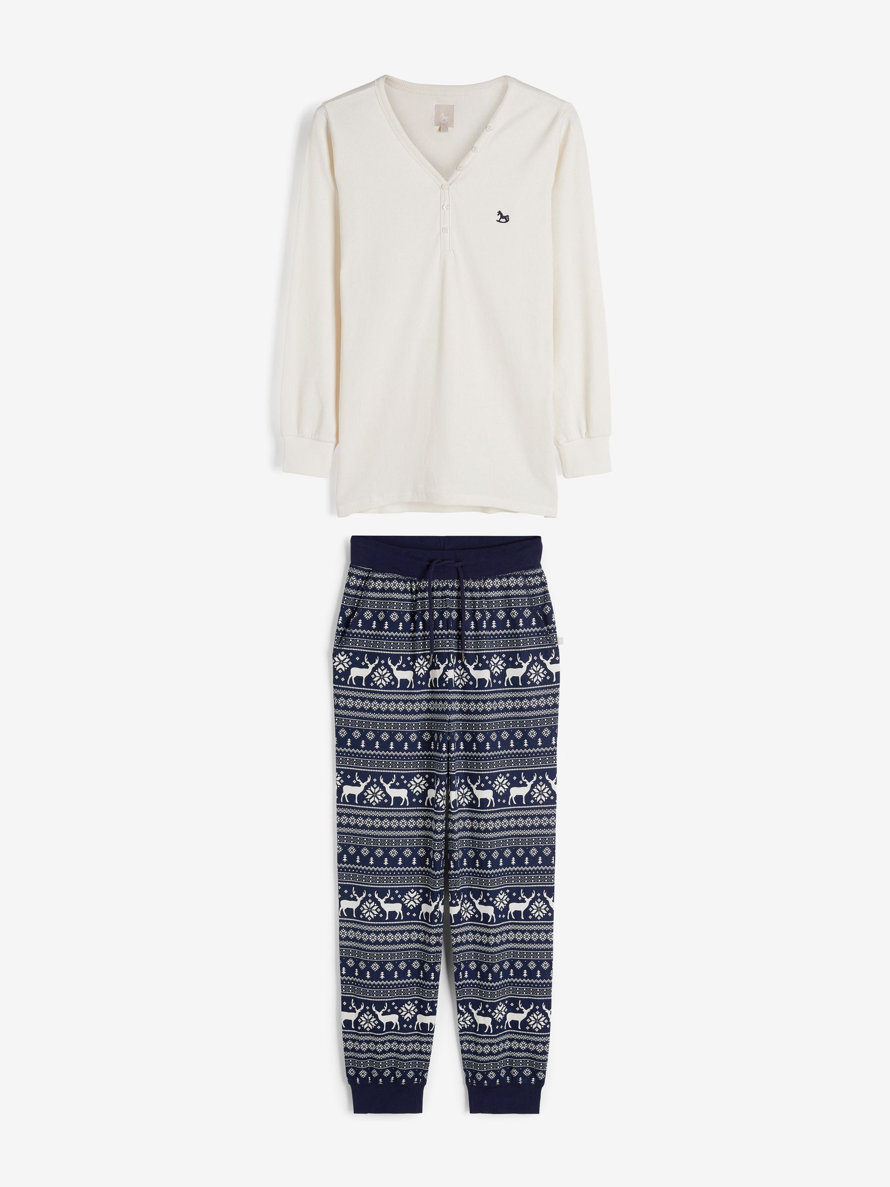 Buy The Little Tailor Ladies Reindeer Christmas Fairisle Pattern Pyjamas from the Next UK online ...