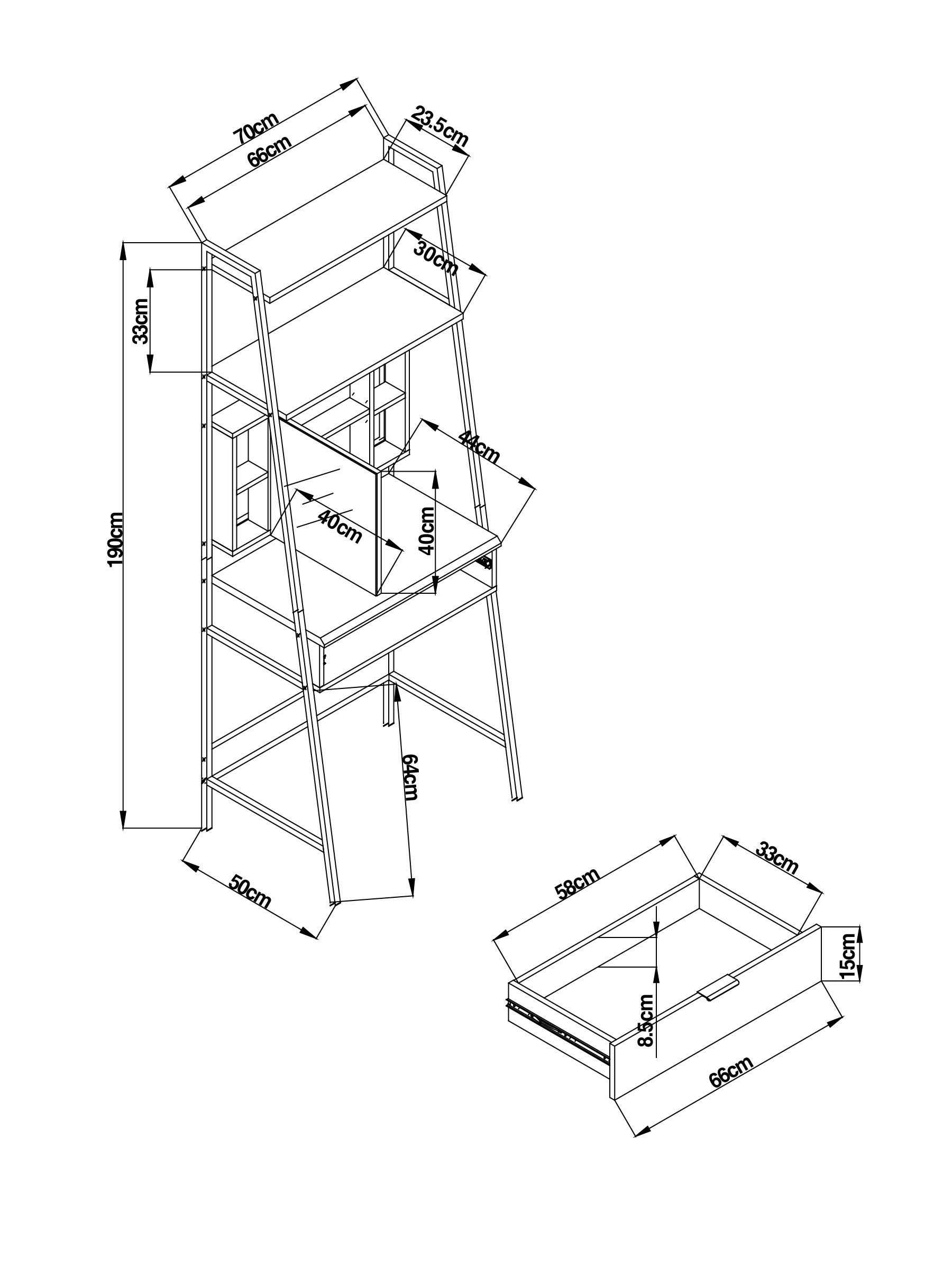 Buy Dark Bronx Oak Effect Console Dressing Table from the Next UK ...