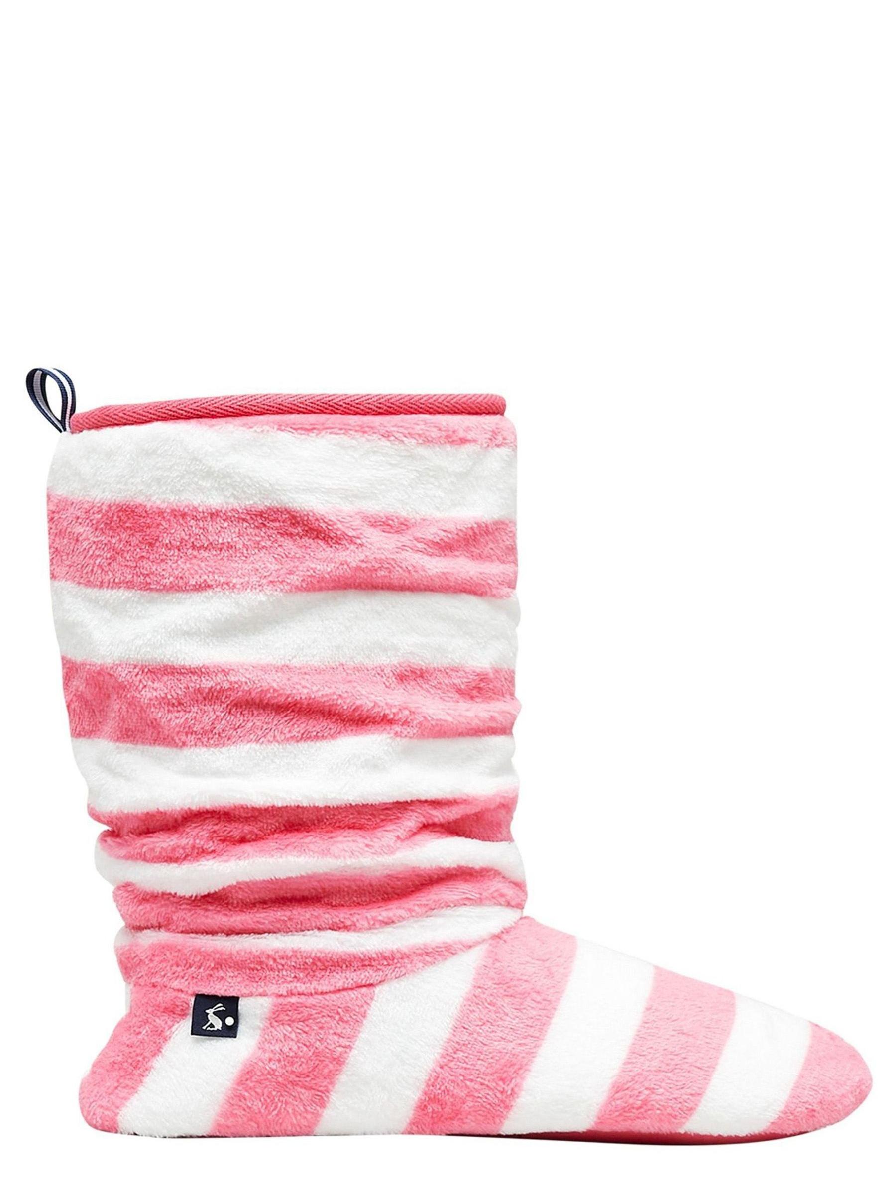 Buy Joules Womens Cream Pink Stripe Slipper Sock Boots from Next Luxembourg