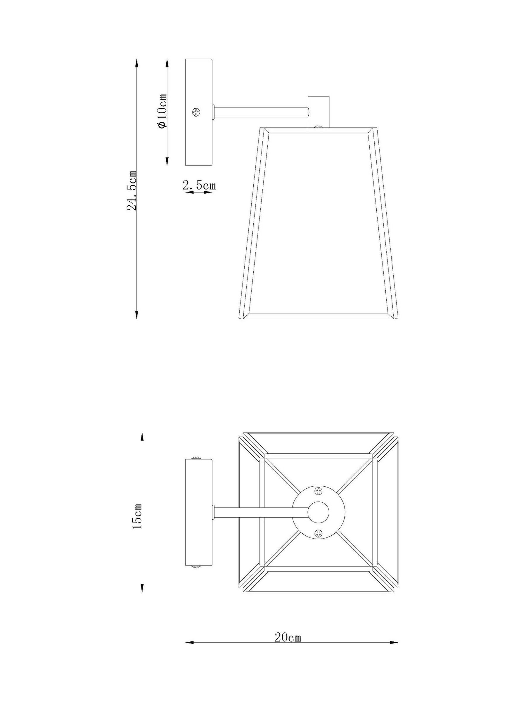 Buy Black Warwick Wall Light from Next Ireland