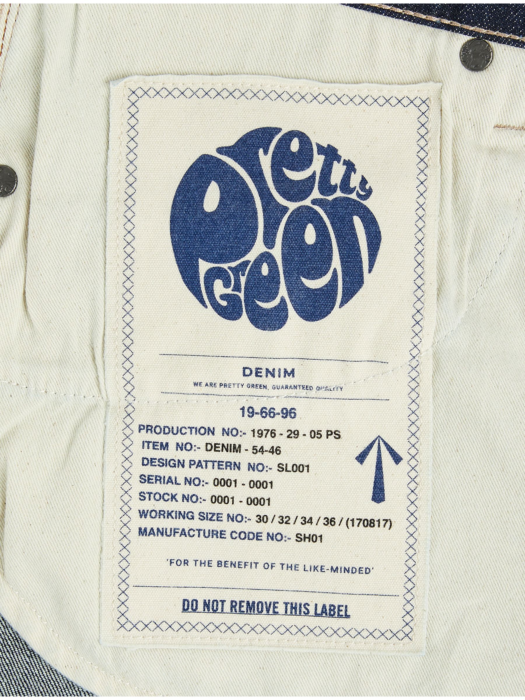 Buy Pretty Green Denim Rinse Slim Fit Erwood Jeans from the Next UK ...