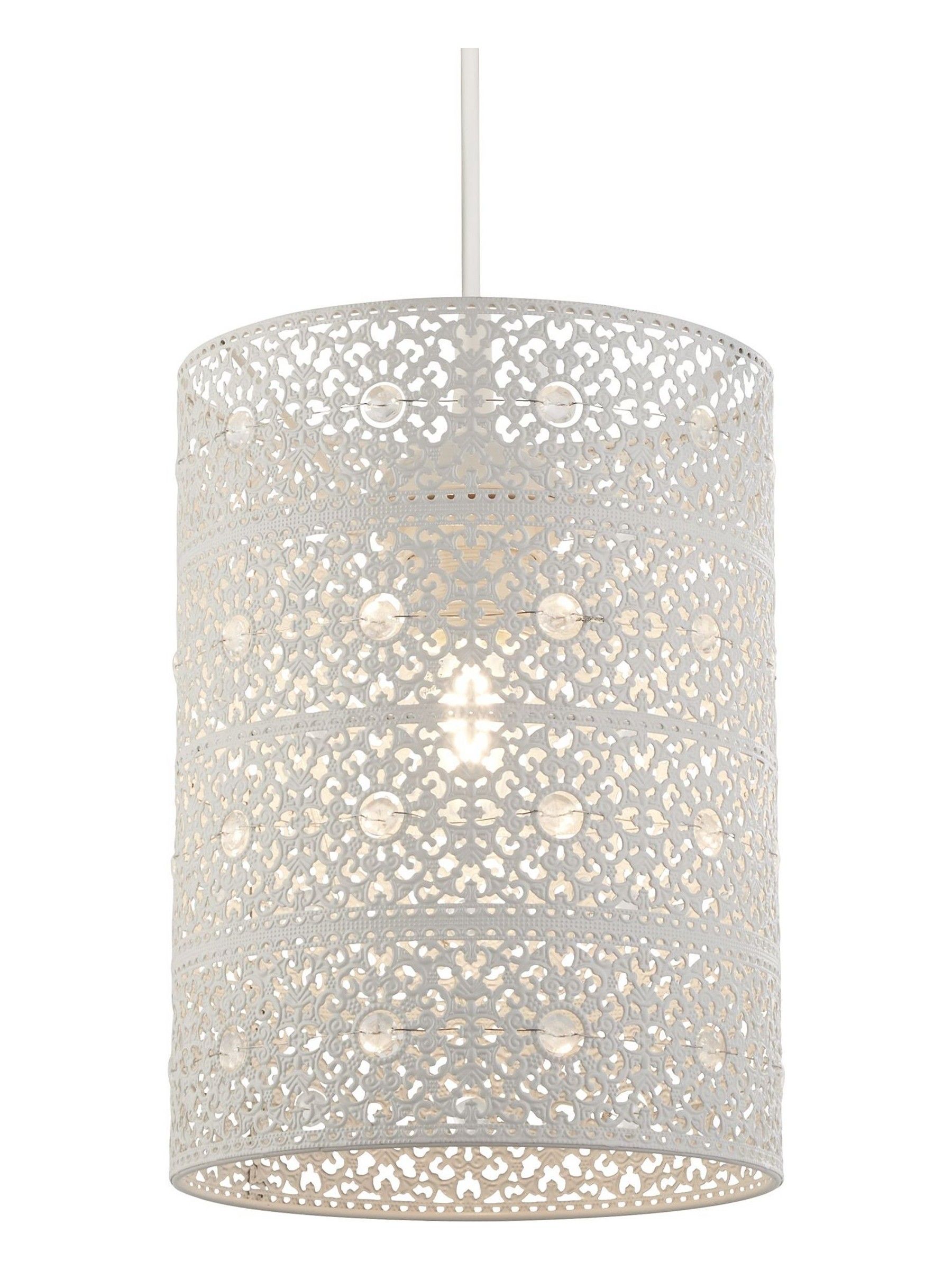 Buy Searchlight Cream Painted Amelia Easy Fit Shade from the Next UK ...