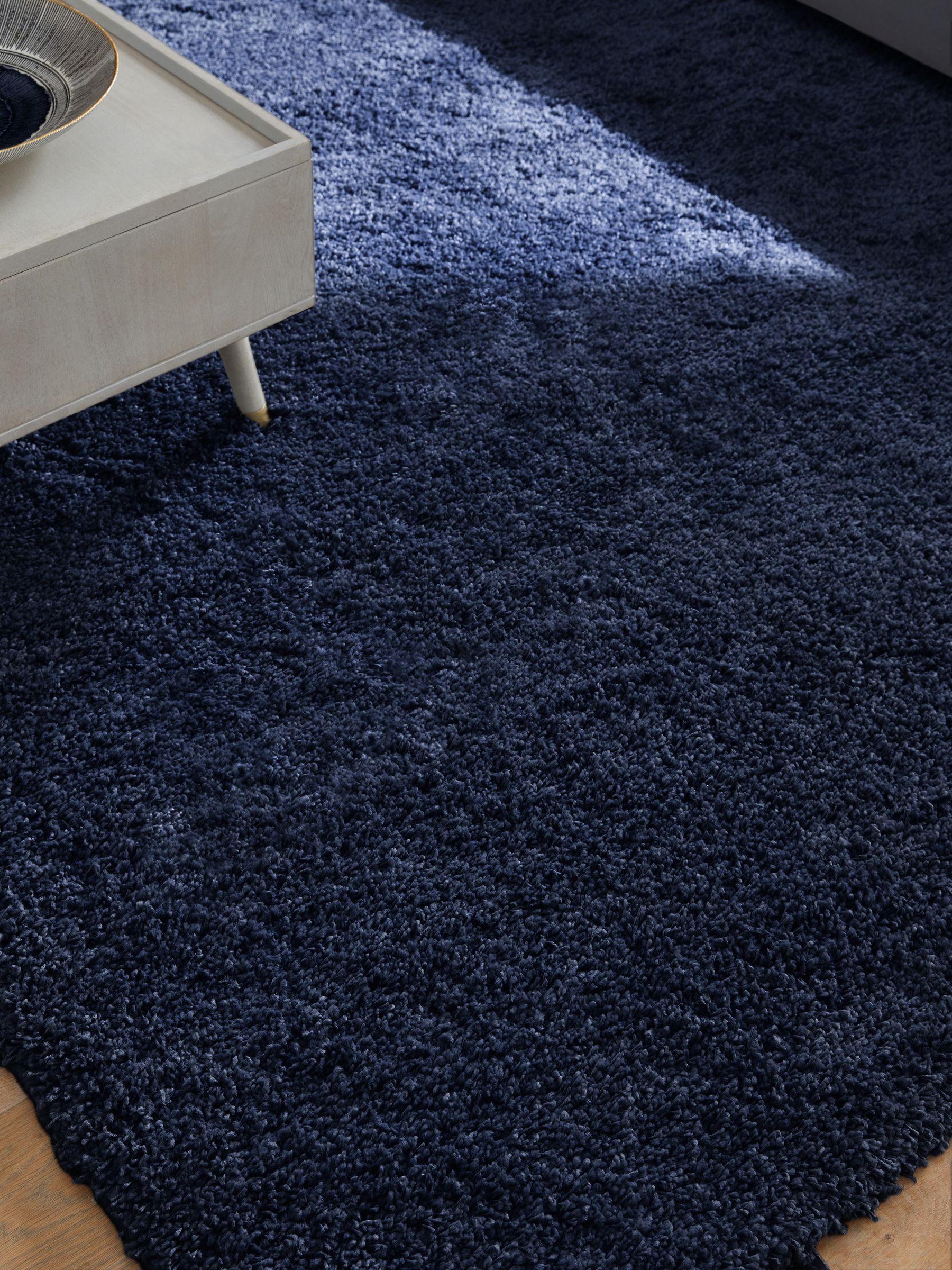 Buy Navy Blue Premium Cosy Shaggy Rug from Next Ireland