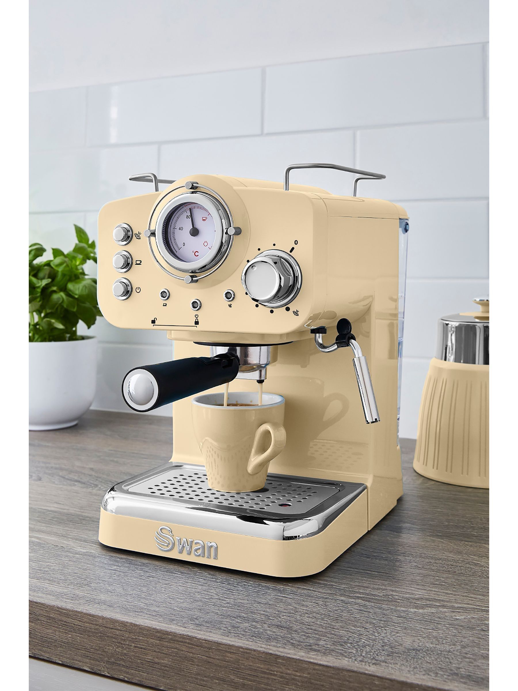 Buy Swan Cream Pump Espresso Coffee Machine from the Next UK online shop