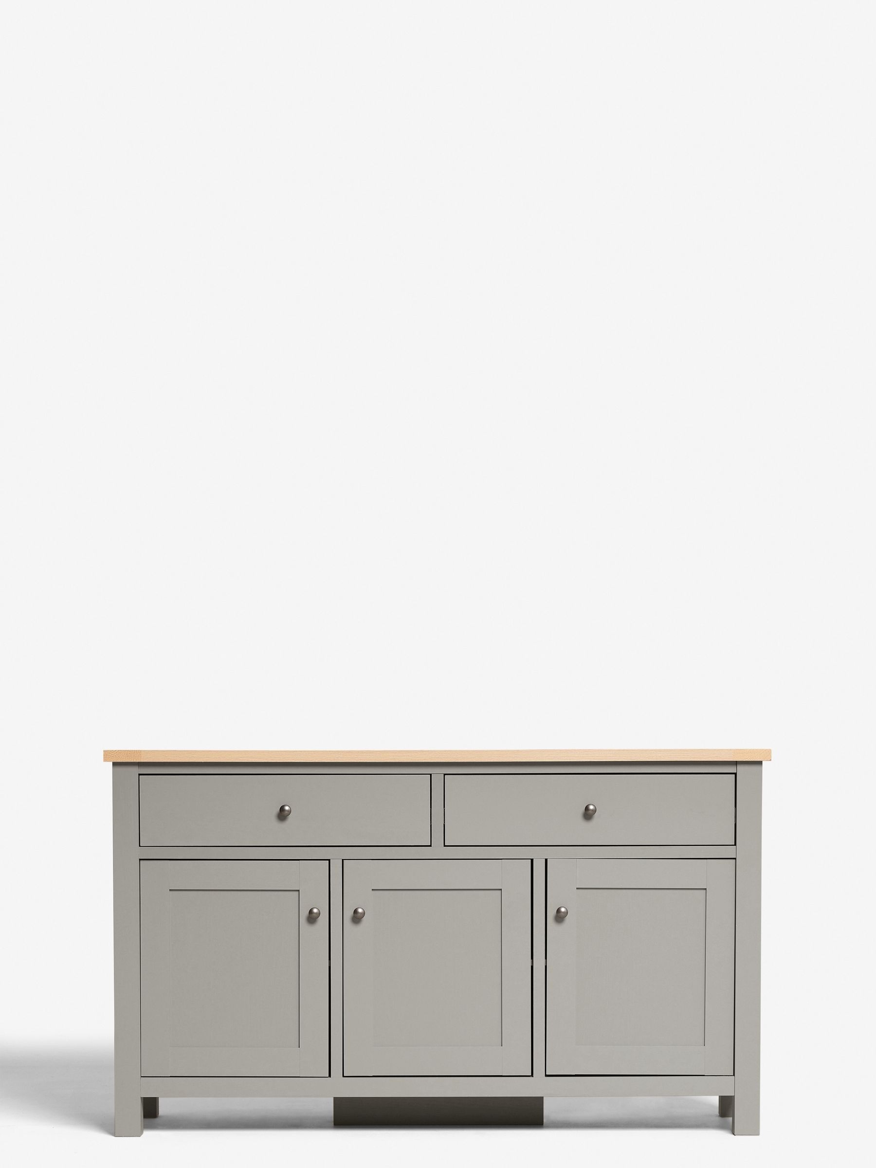 Buy Dove Grey Malvern Oak Effect Large Sideboard from the Next UK ...