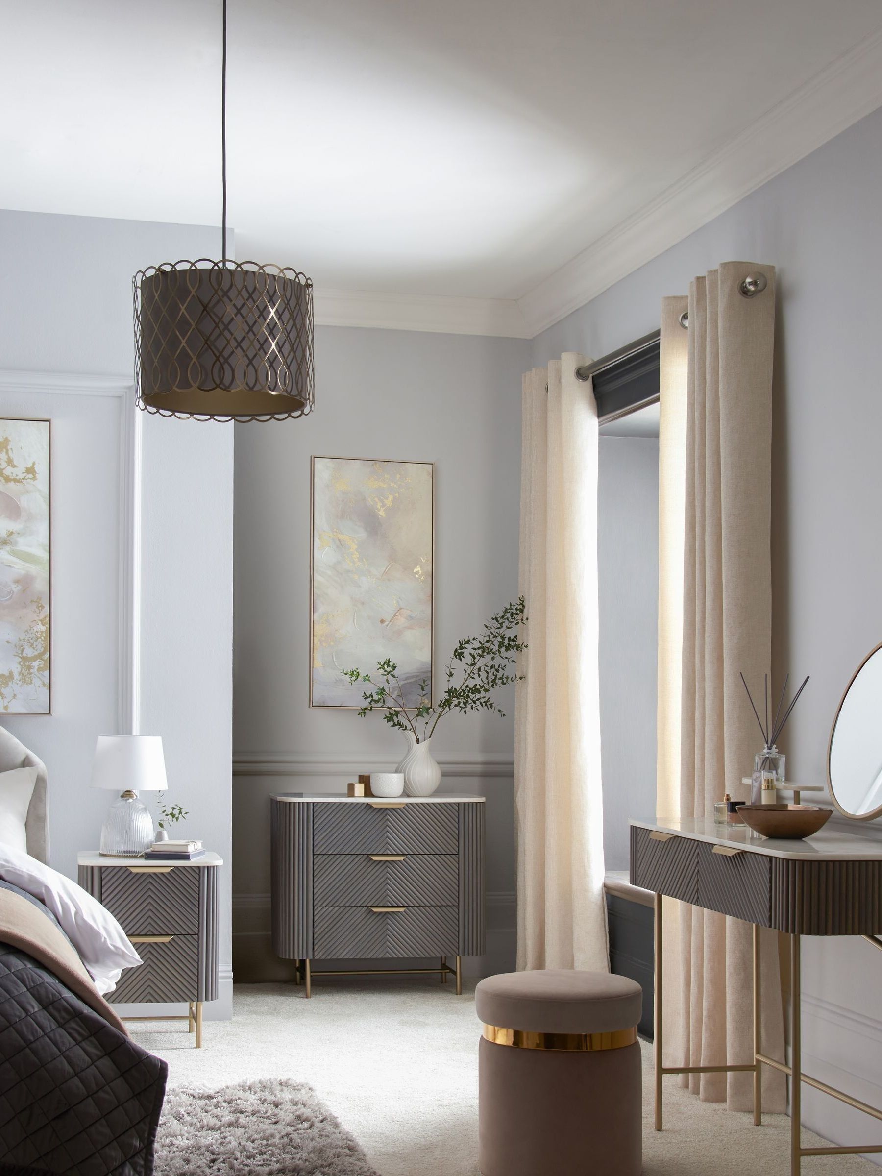 Buy Set of 2 Grey/Gold Abstract Framed Canvas Wall Art from the Next UK ...