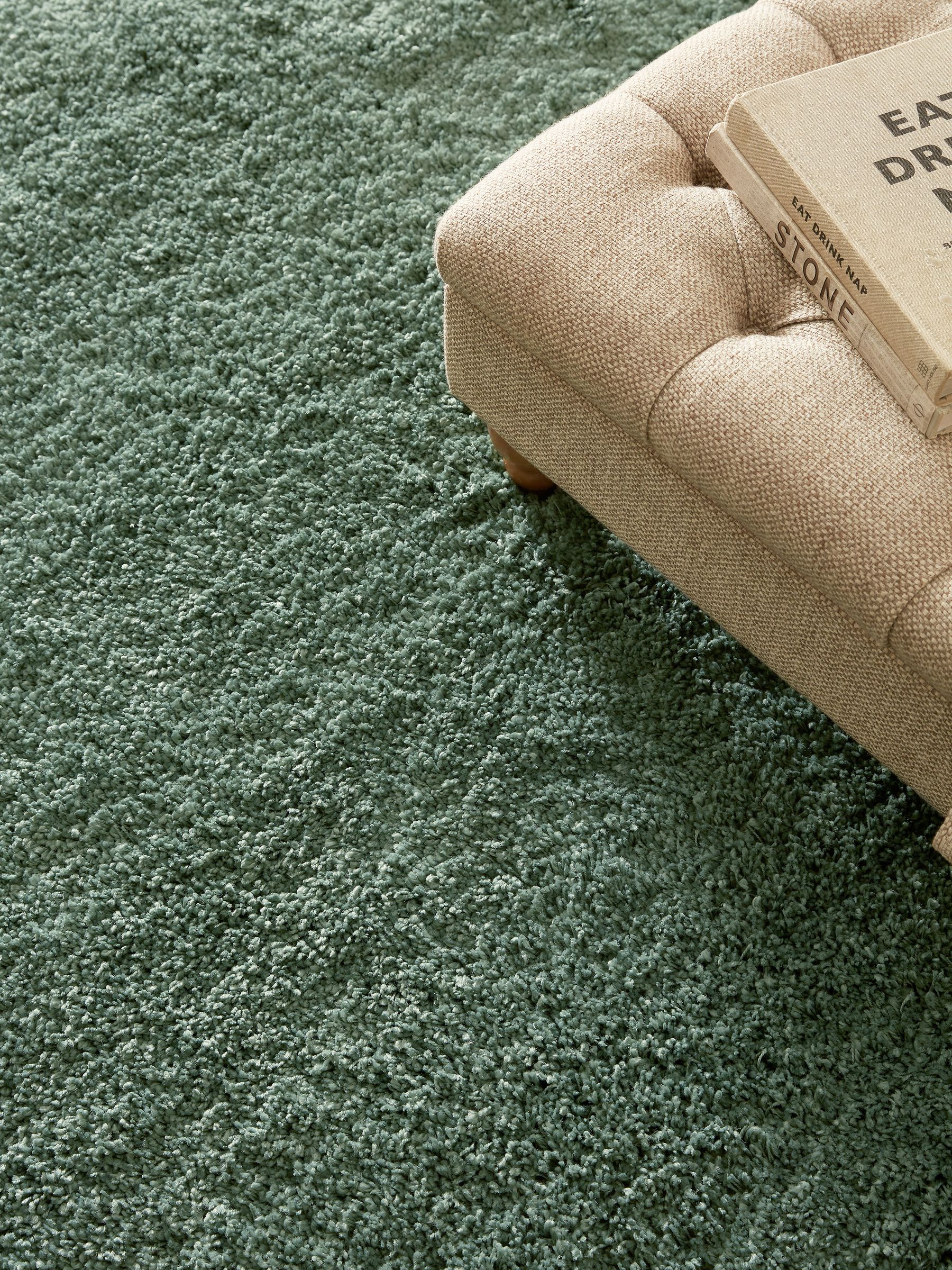 Buy Dark Green Premium Cosy Shaggy Rug from the Next UK online shop
