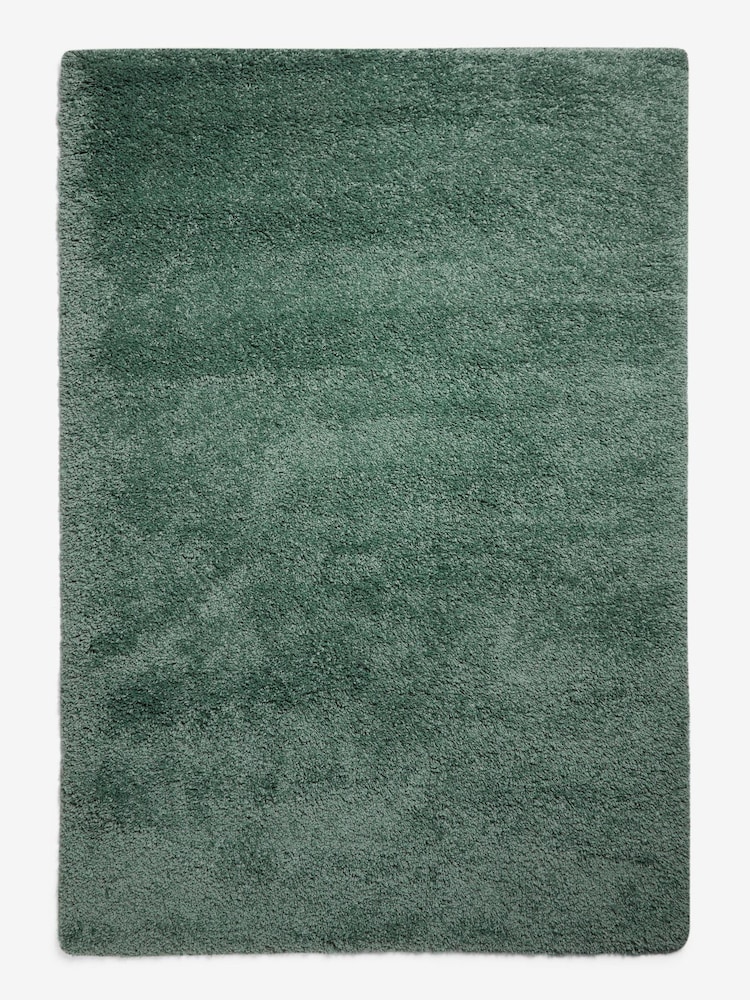 Buy Dark Green Premium Cosy Shaggy Rug from the Next UK online shop