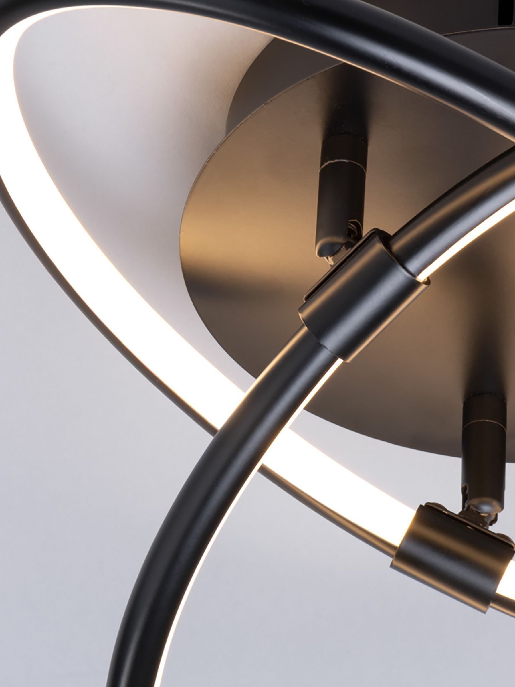 Buy BHS Black Eero LED Knotted Flush Ceiling Light from the Next UK ...