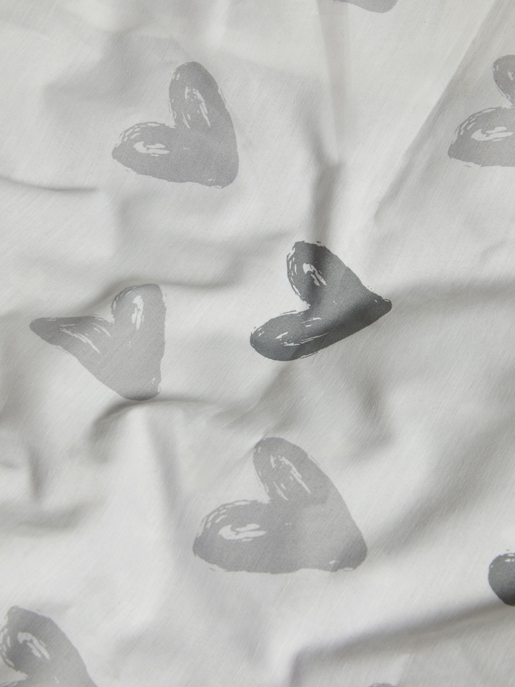 Buy Grey Heart Reversible Duvet Cover and Pillowcase Set from Next Ireland