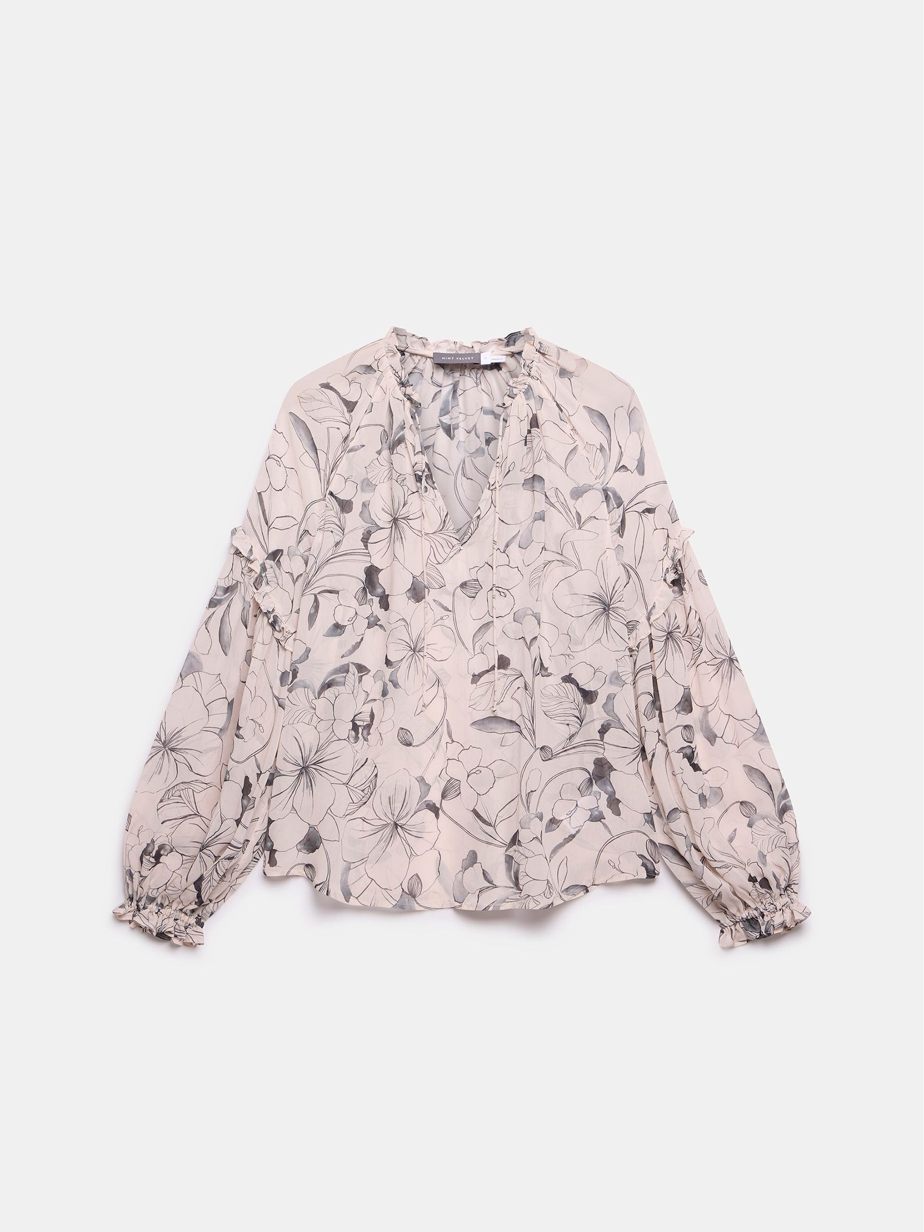 Buy Mint Velvet Cream Floral Print Blouse from the Next UK online shop