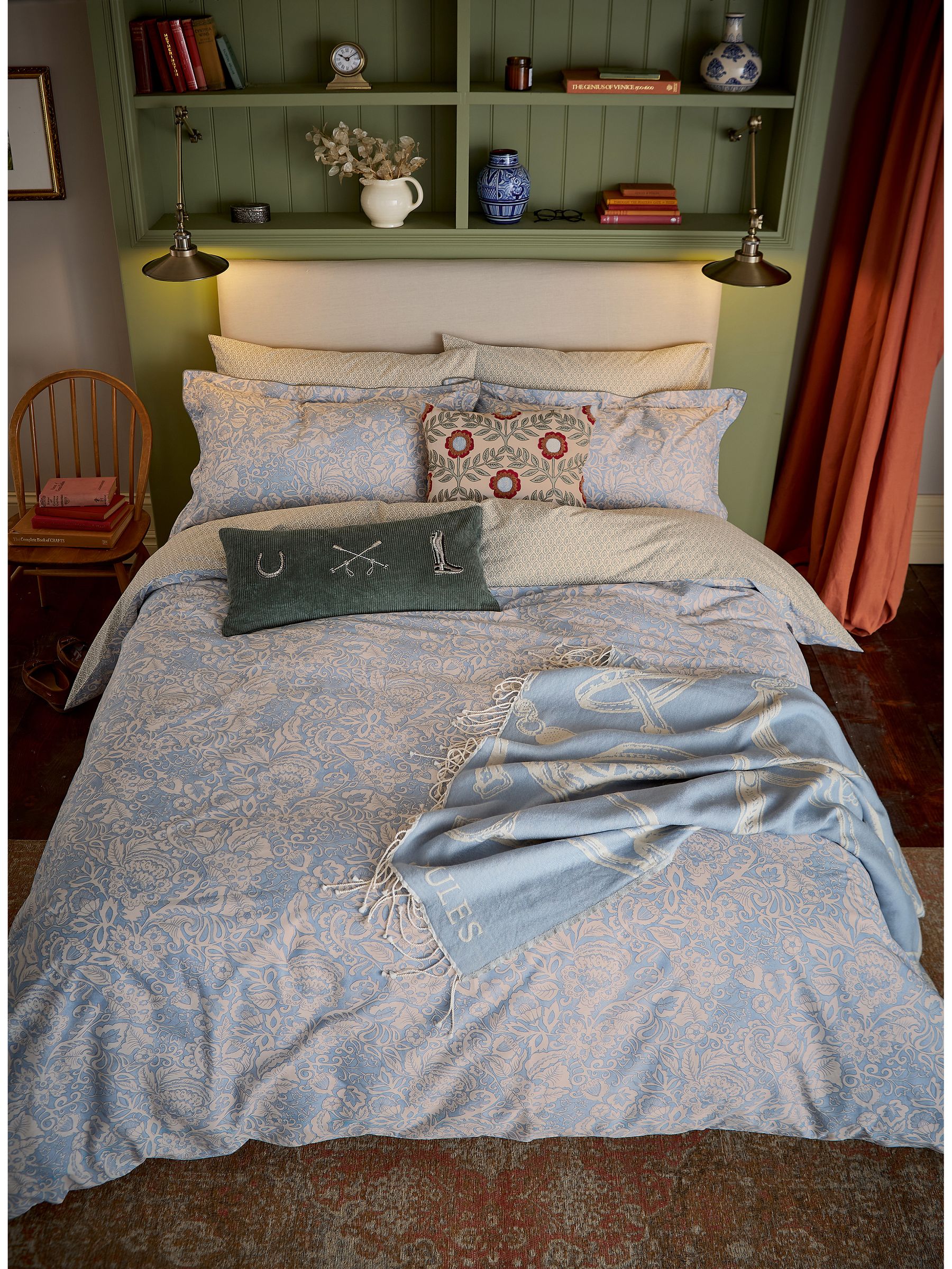 Buy Joules Blue Bridle Throw from the Next UK online shop