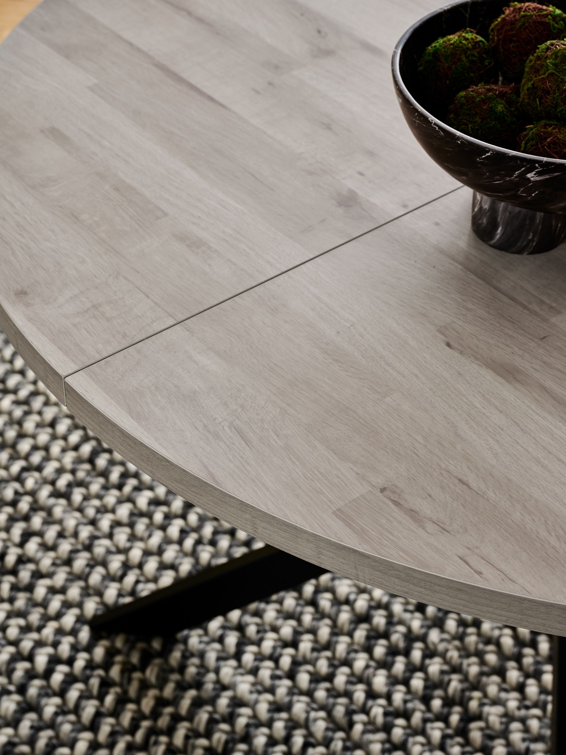 Buy Bronx Oak Effect Grey Bronx 4 to 6 Seater Extending Round Dining ...