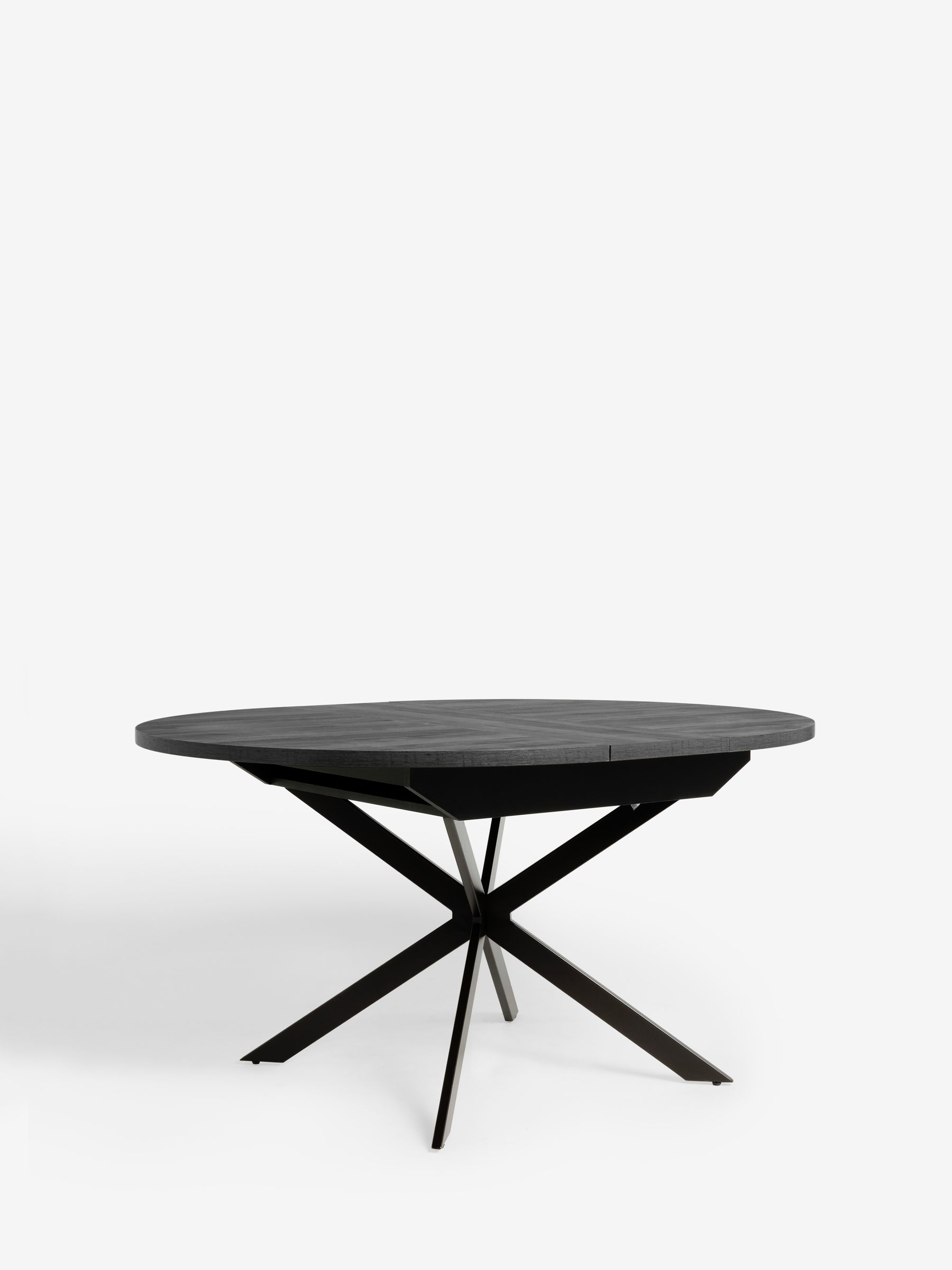 Buy Black Bronx 4 to 6 Seater Extending Round Dining Table from the ...