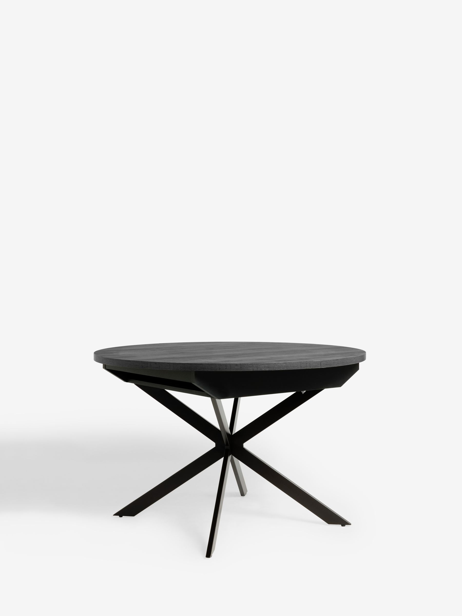 Buy Black Bronx 4 to 6 Seater Extending Round Dining Table from the ...