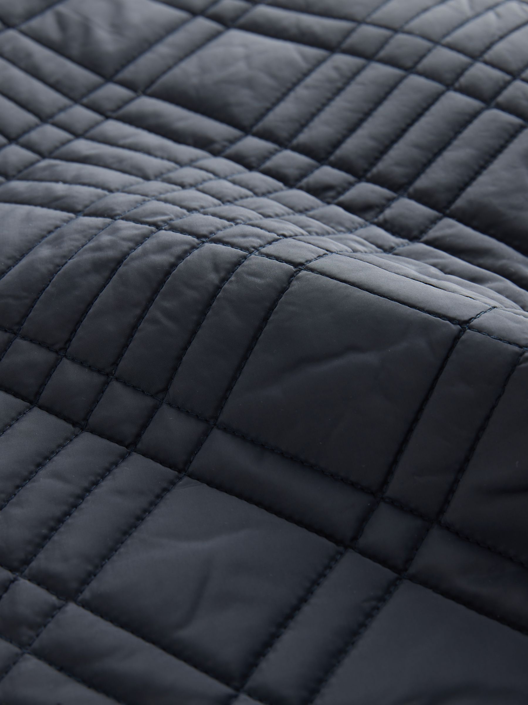 Buy Navy Quilted Bomber Shacket Jacket from the Next UK online shop