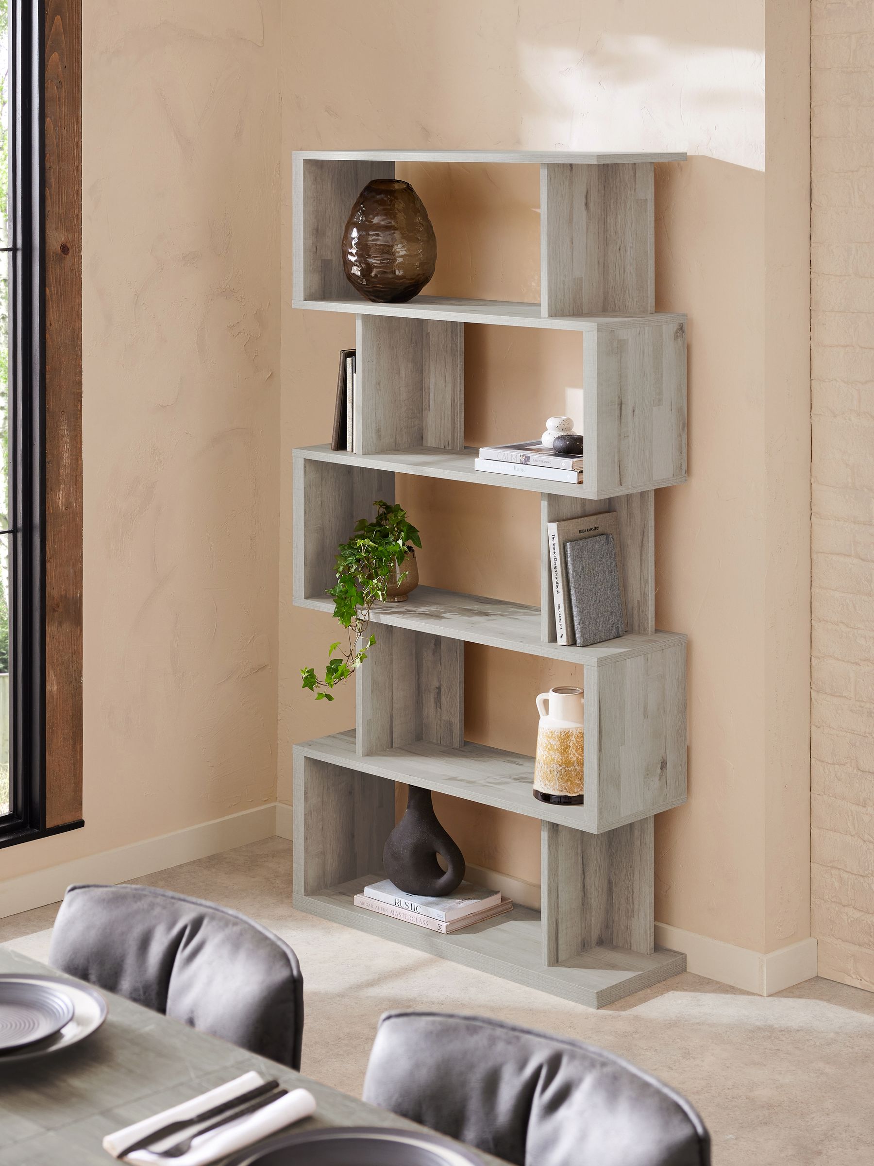 Buy Grey Bronx Oak Effect Display Narrow Shelf from the Next UK online shop