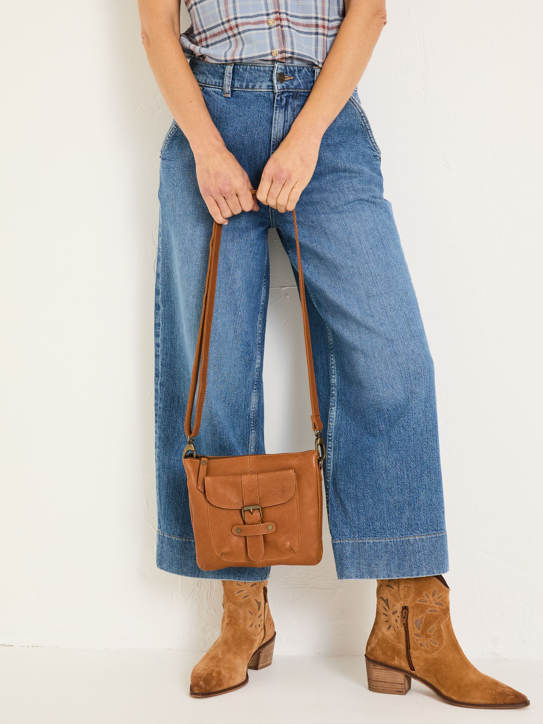 Buy FatFace Libby Tan Brown Buckle Crossbody Bag from the Next UK ...