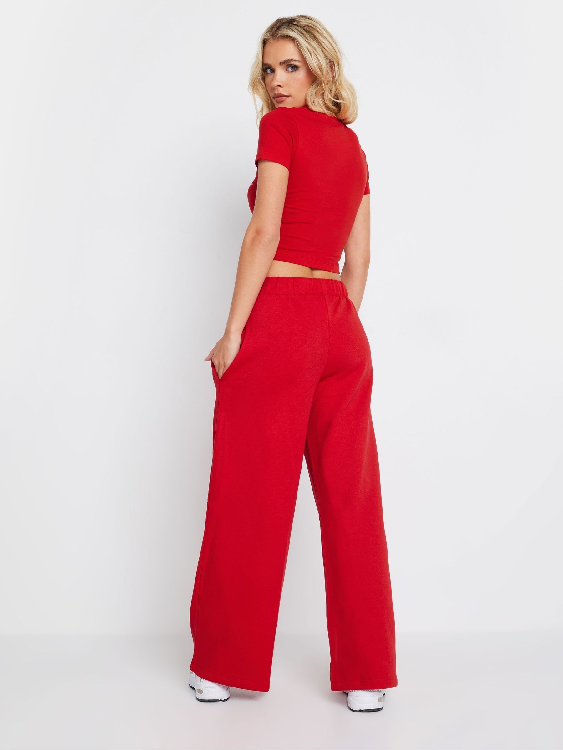Buy PixieGirl Petite Red Athletics T-Shirt And Joggers Set from the ...