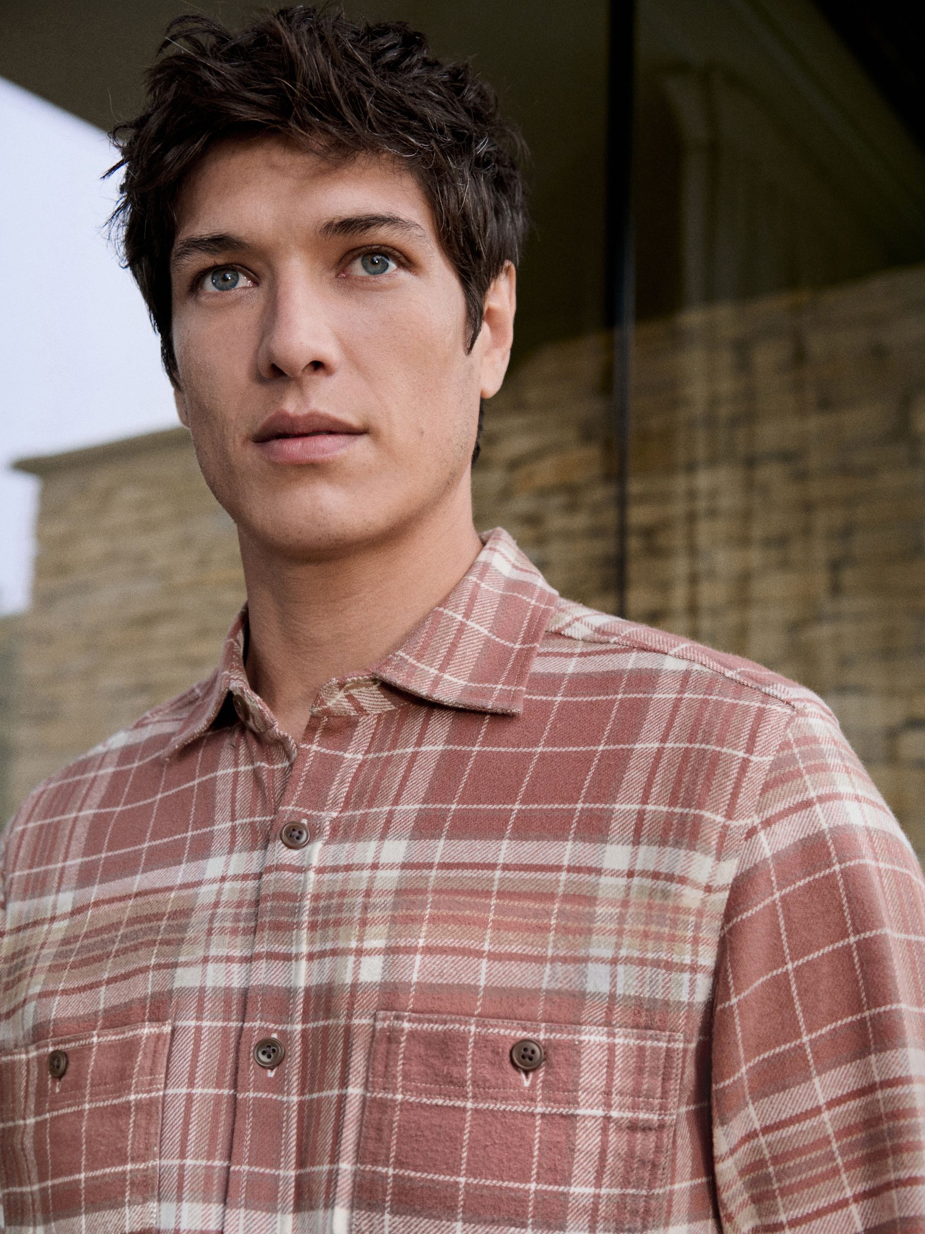 Buy Red Long Sleeve Check Western Shirt from Next Saudi Arabia