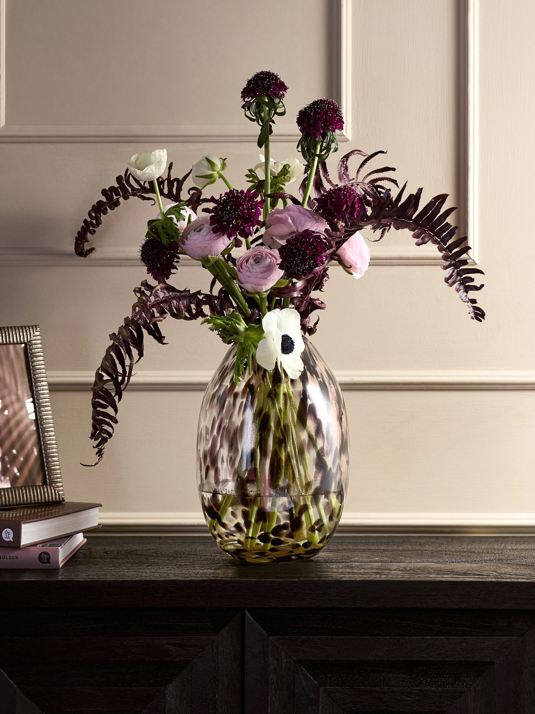 Buy Black/Gold Medium Confetti Glass Flower Vase from the Next UK ...