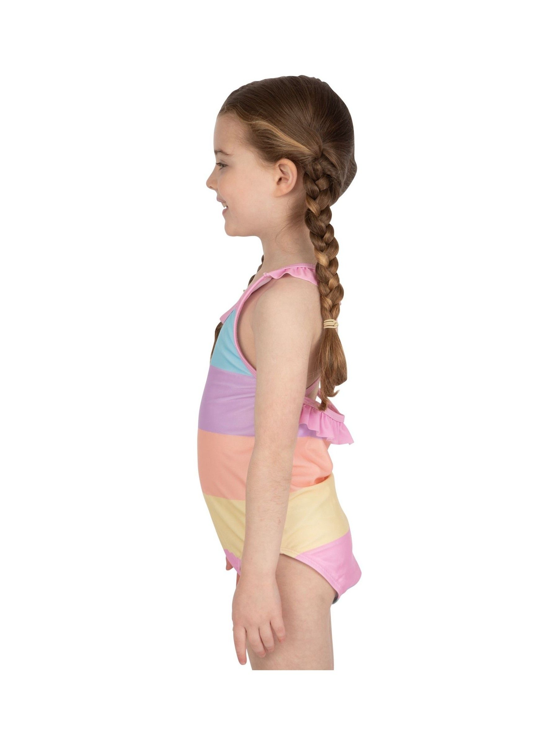Buy Harry Bear Pink Stripe Pattern Swimsuit With Frills from Next ...