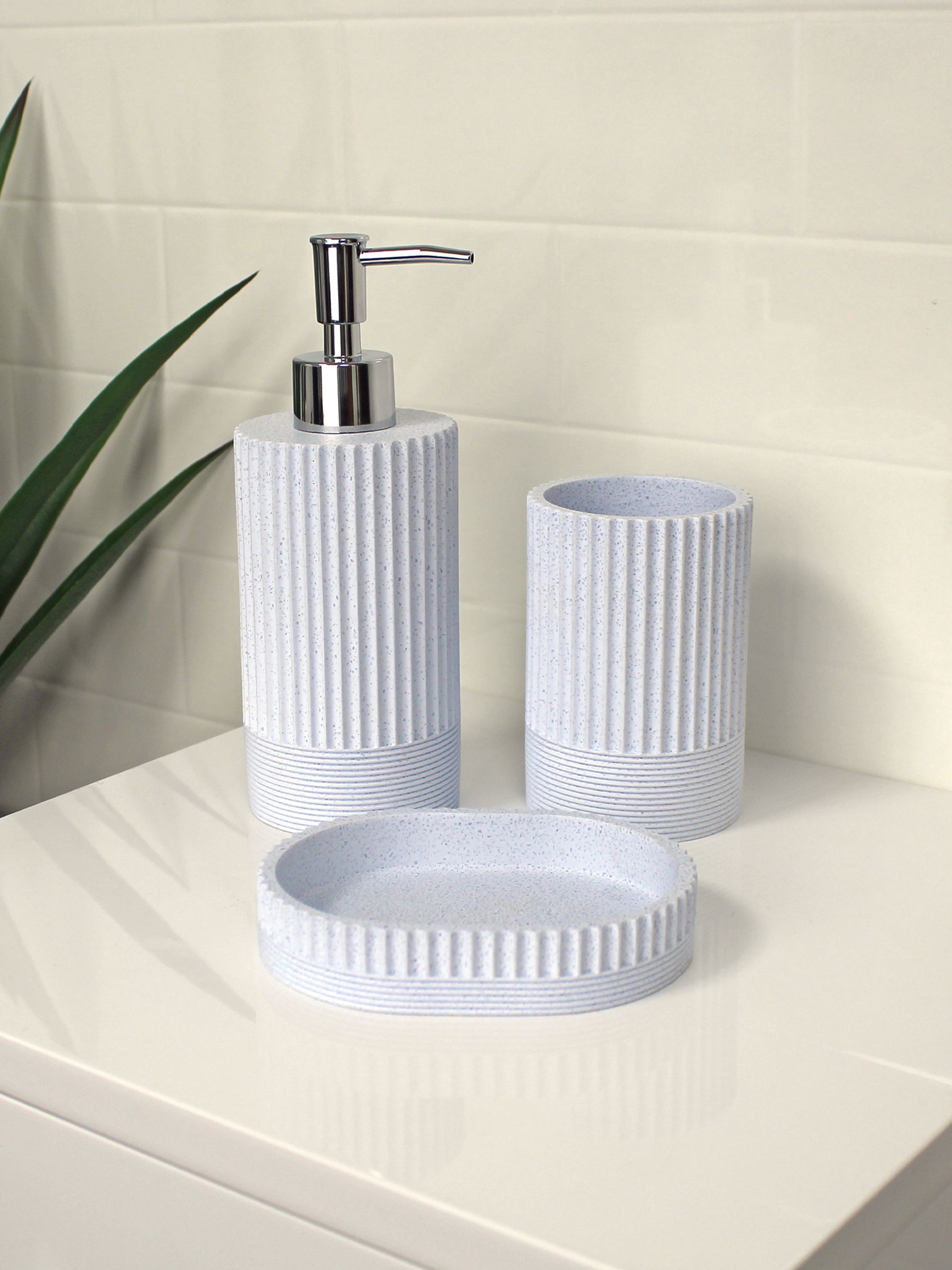 Buy Showerdrape Light Blue Tranquil Set of 3 Bathroom Accessory Set ...