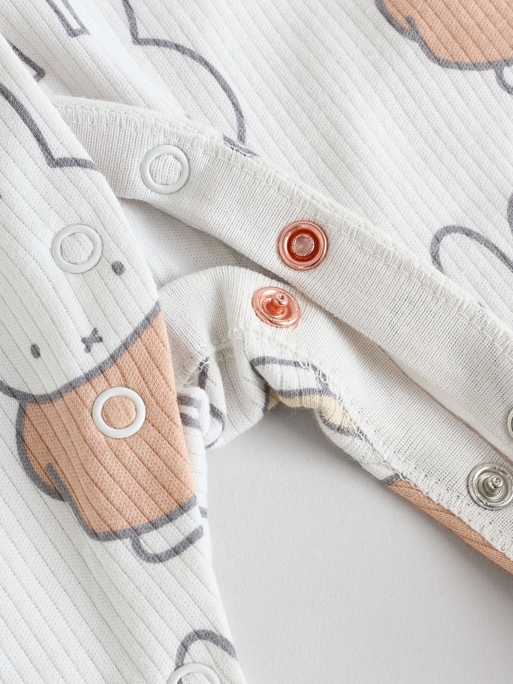 Buy Neutral Miffy Baby Sleepsuits 3 Pack (0mths-2yrs) from the Next UK ...