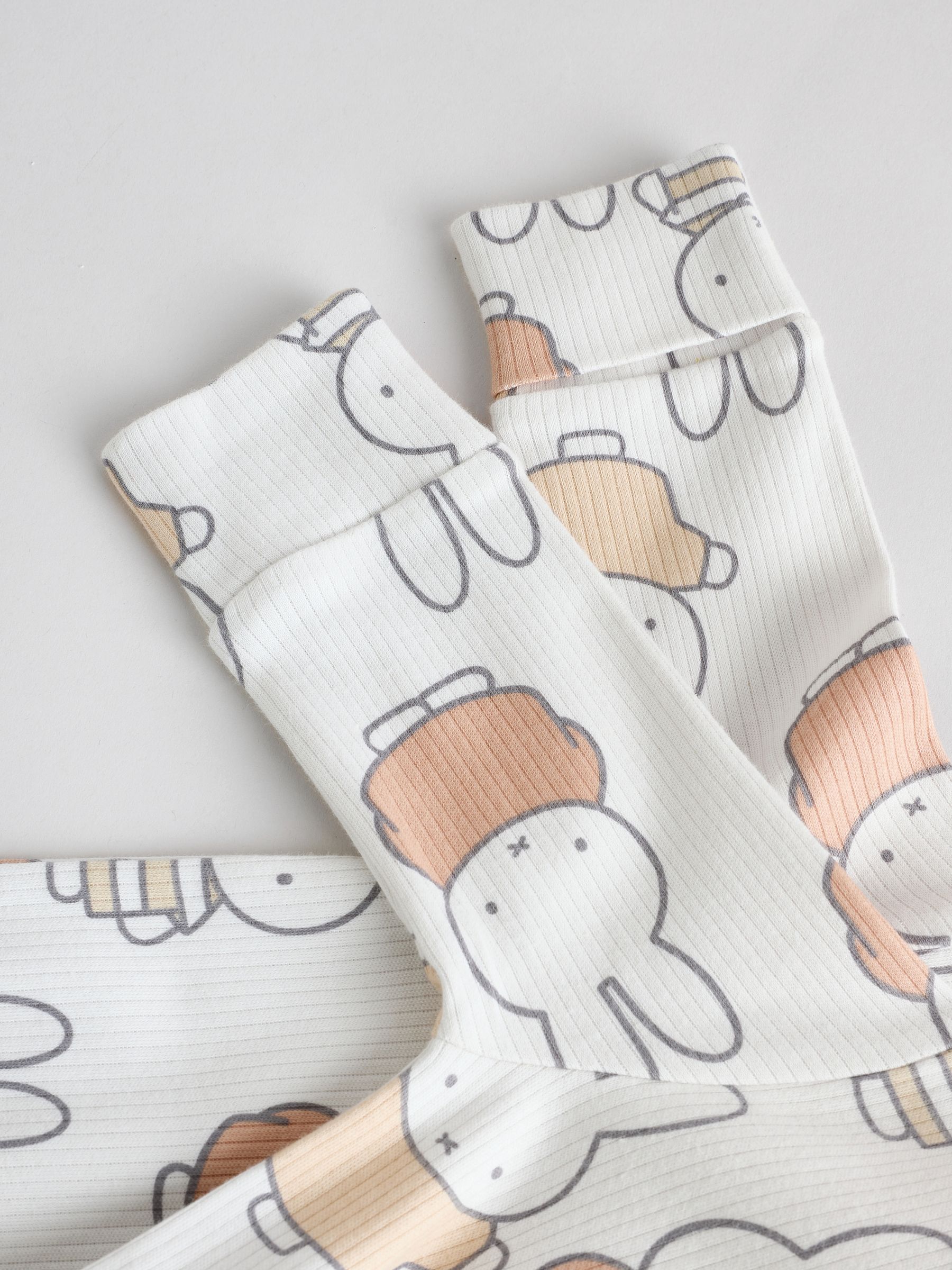 Buy Neutral Miffy Baby Sleepsuits 3 Pack (0mths-2yrs) from the Next UK ...