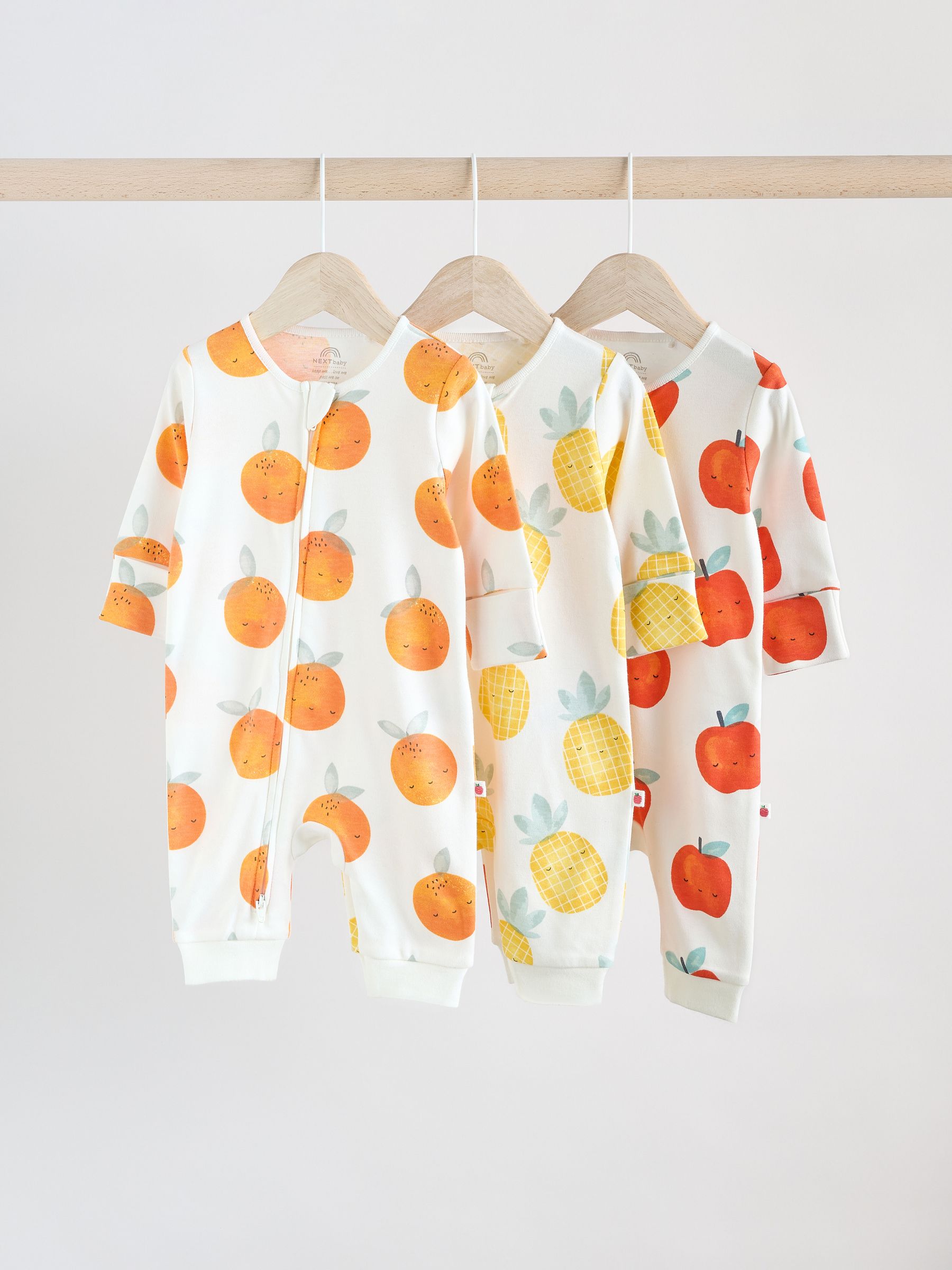 Buy Multi 3 Pack Two Way Zip Baby Footless Sleepsuit (0mths-3yrs) from ...