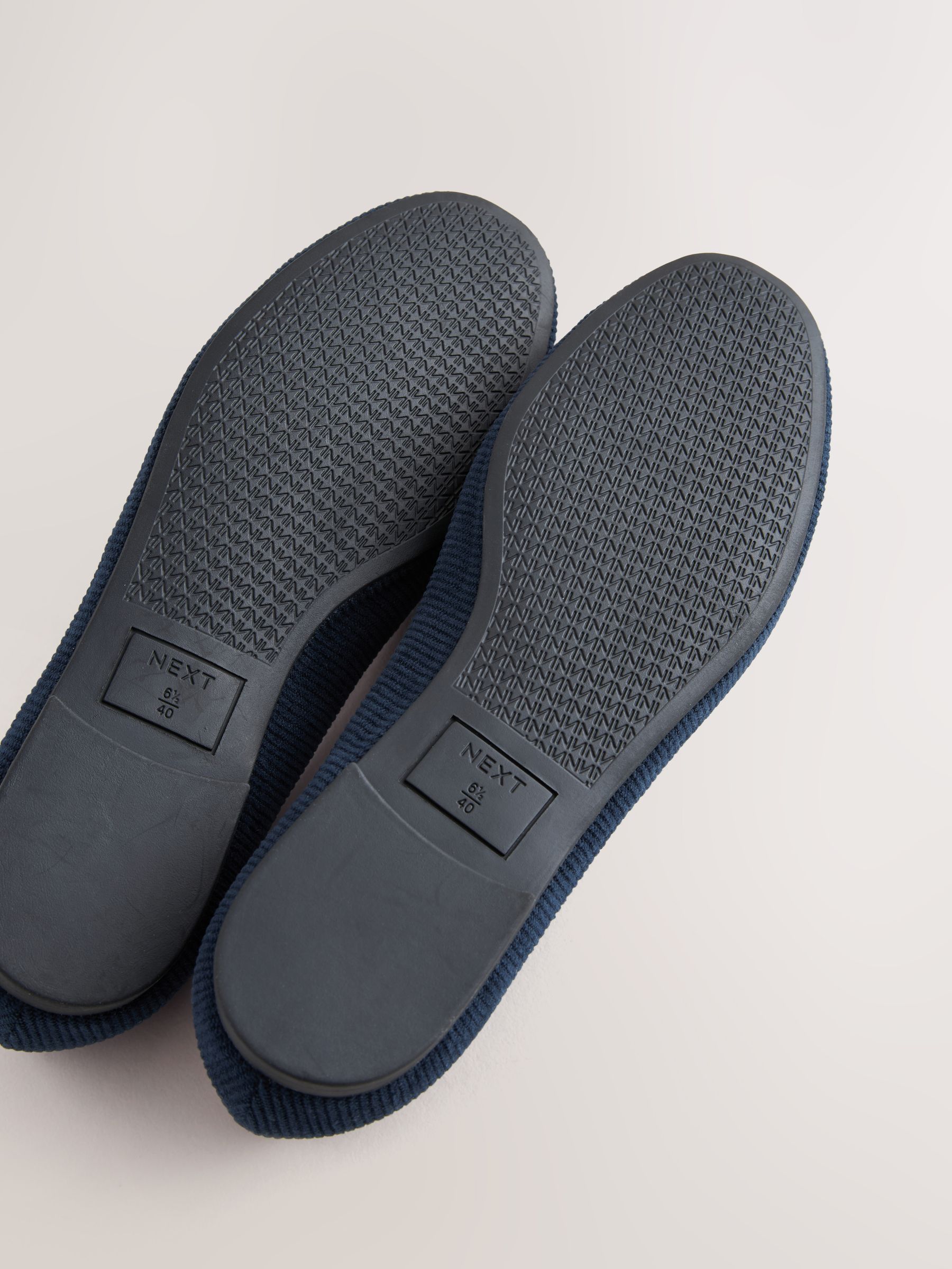 Buy Navy Corduroy Standard/Wide Fit Forever Comfort® Ballerinas Shoes ...