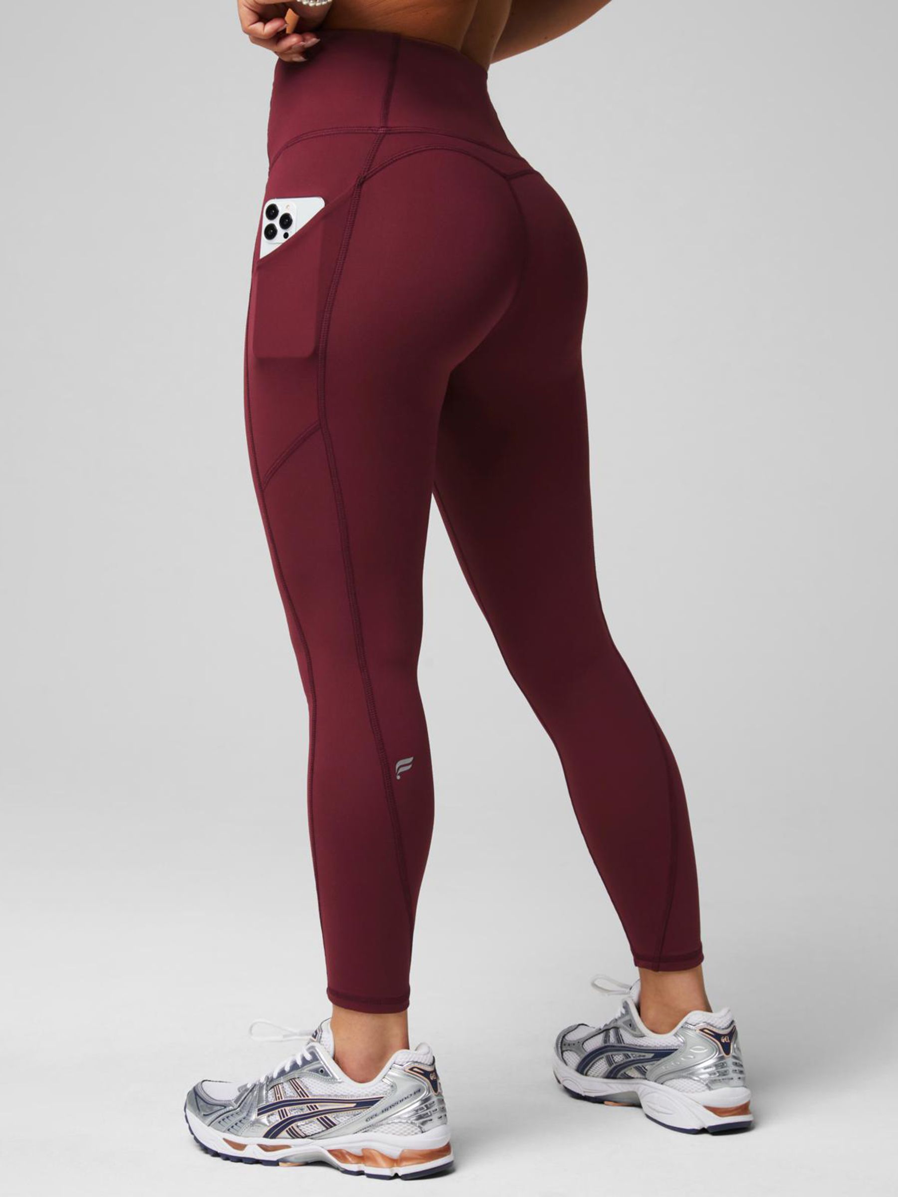 Buy Fabletics Red Oasis Pure Luxe High Waisted 7/8 Leggings from the ...