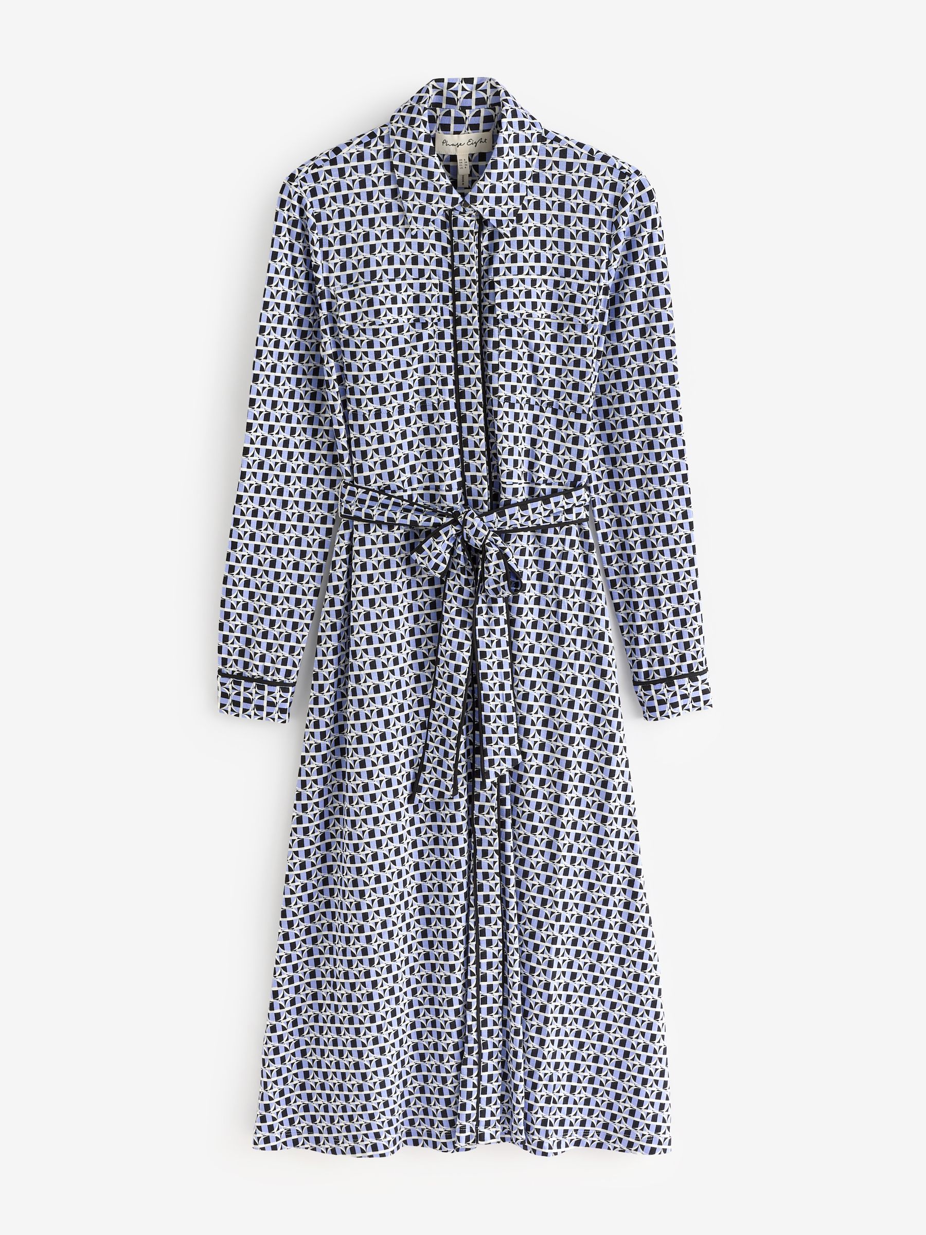 Buy Phase Eight Purple Valerie Geometric Jersey Dress from the Next UK ...