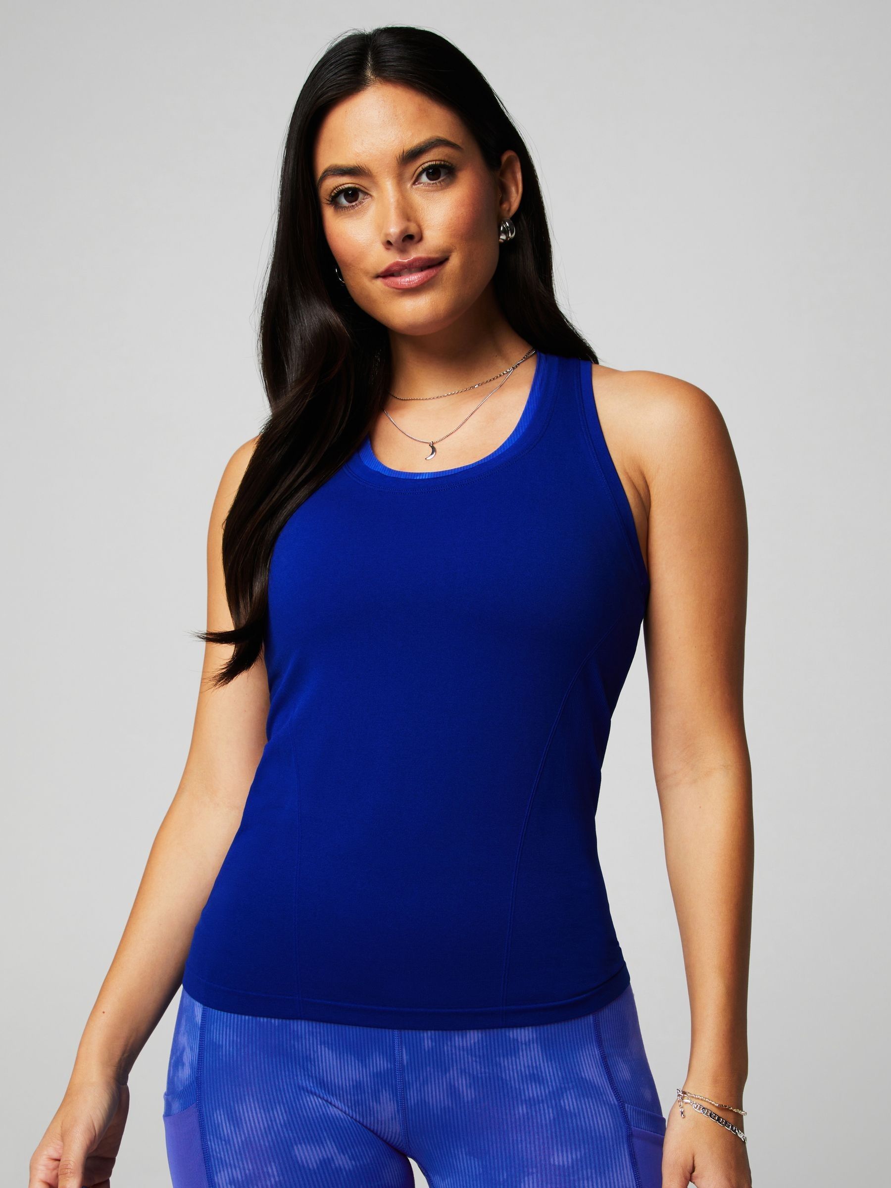 Buy Fabletics Blue Feather Tech+ Racerback Tank from the Next UK online ...