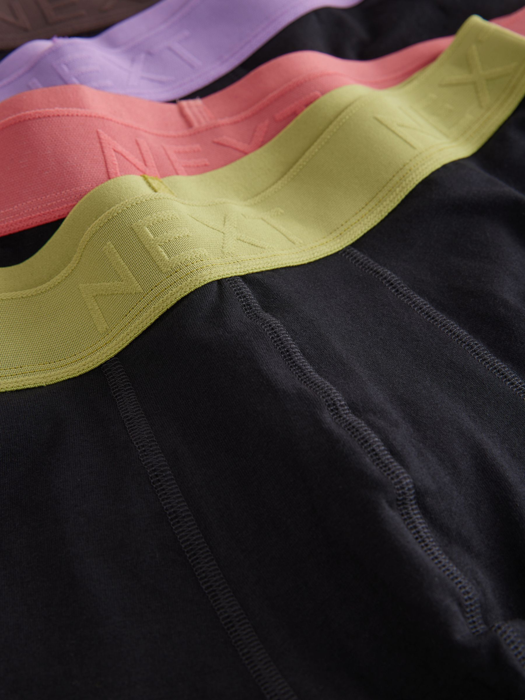 Buy Black Blue/ Purple Textured Waistband Hipsters Boxers from Next ...