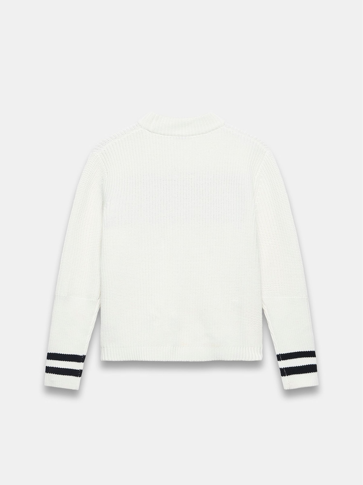 Buy Mint Velvet White Cotton Graphic Jumper from the Next UK online shop