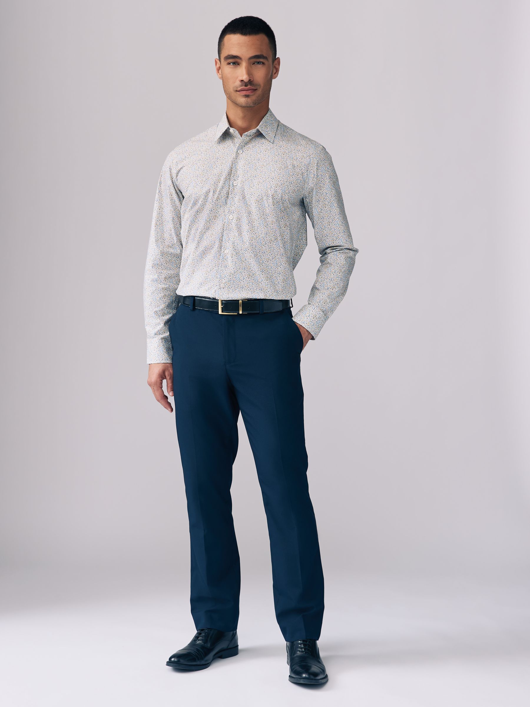 Buy Scattered Leaves Regular Fit Signature Collection 100% Italian ...