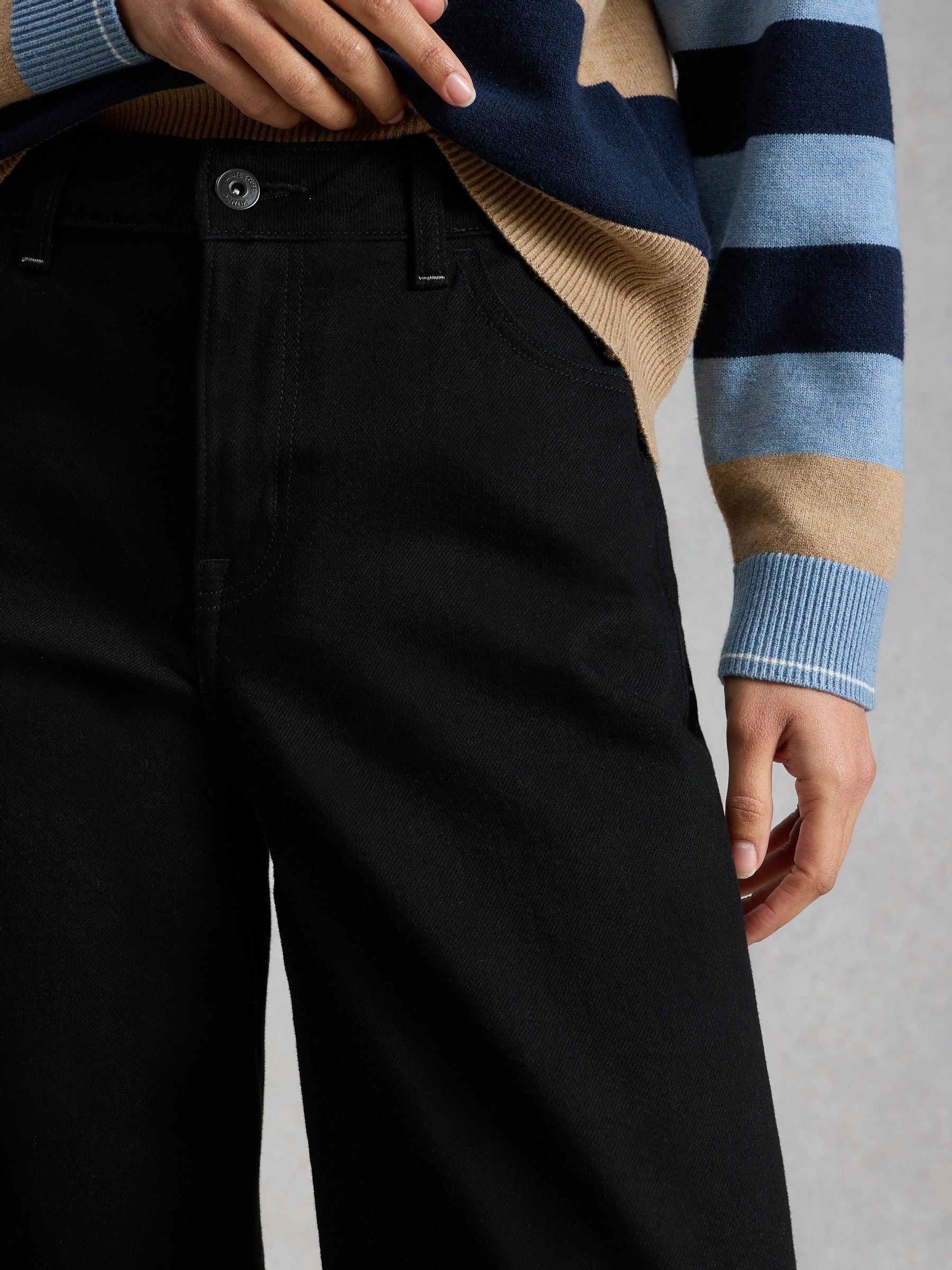 Buy White Stuff Black Ayla Wide Leg Jeans from the Next UK online shop