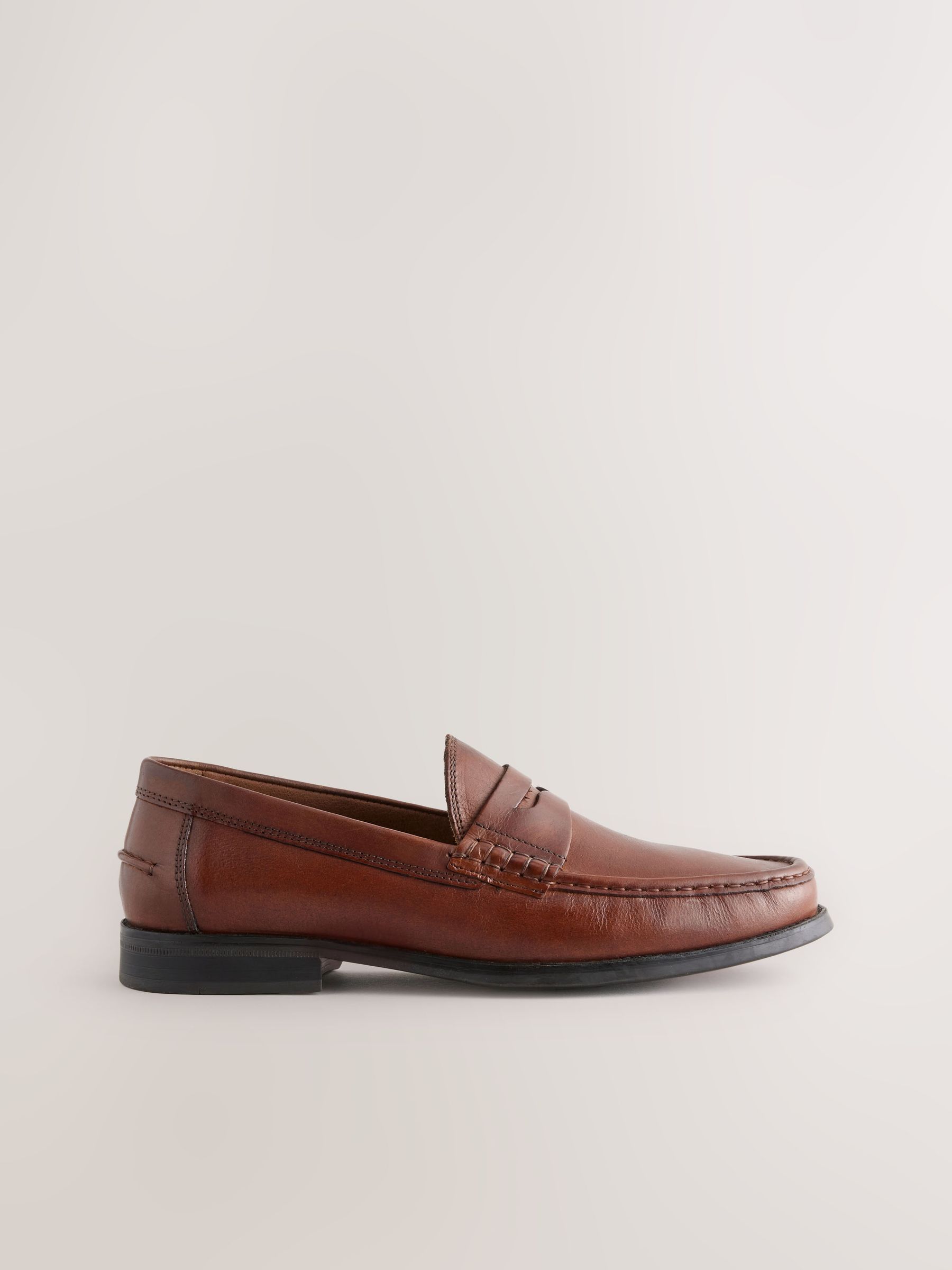 Buy Tan Brown Standard Fit Penny Loafers from the Next UK online shop