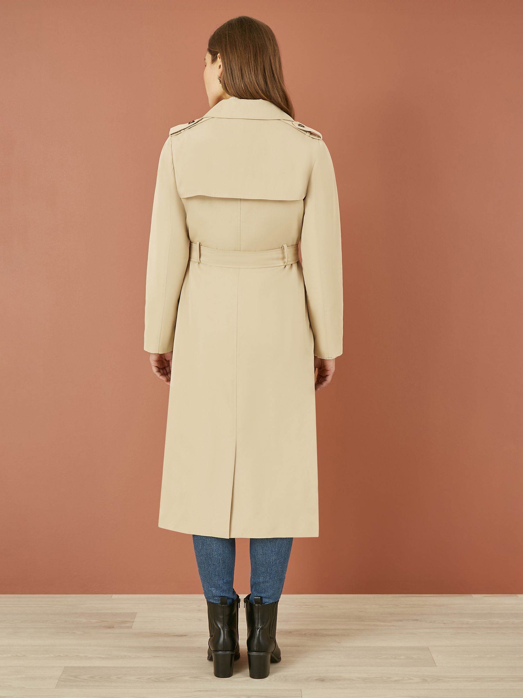 Buy Yumi Brown Belted Long Trench Coat With Belt from the Next UK ...