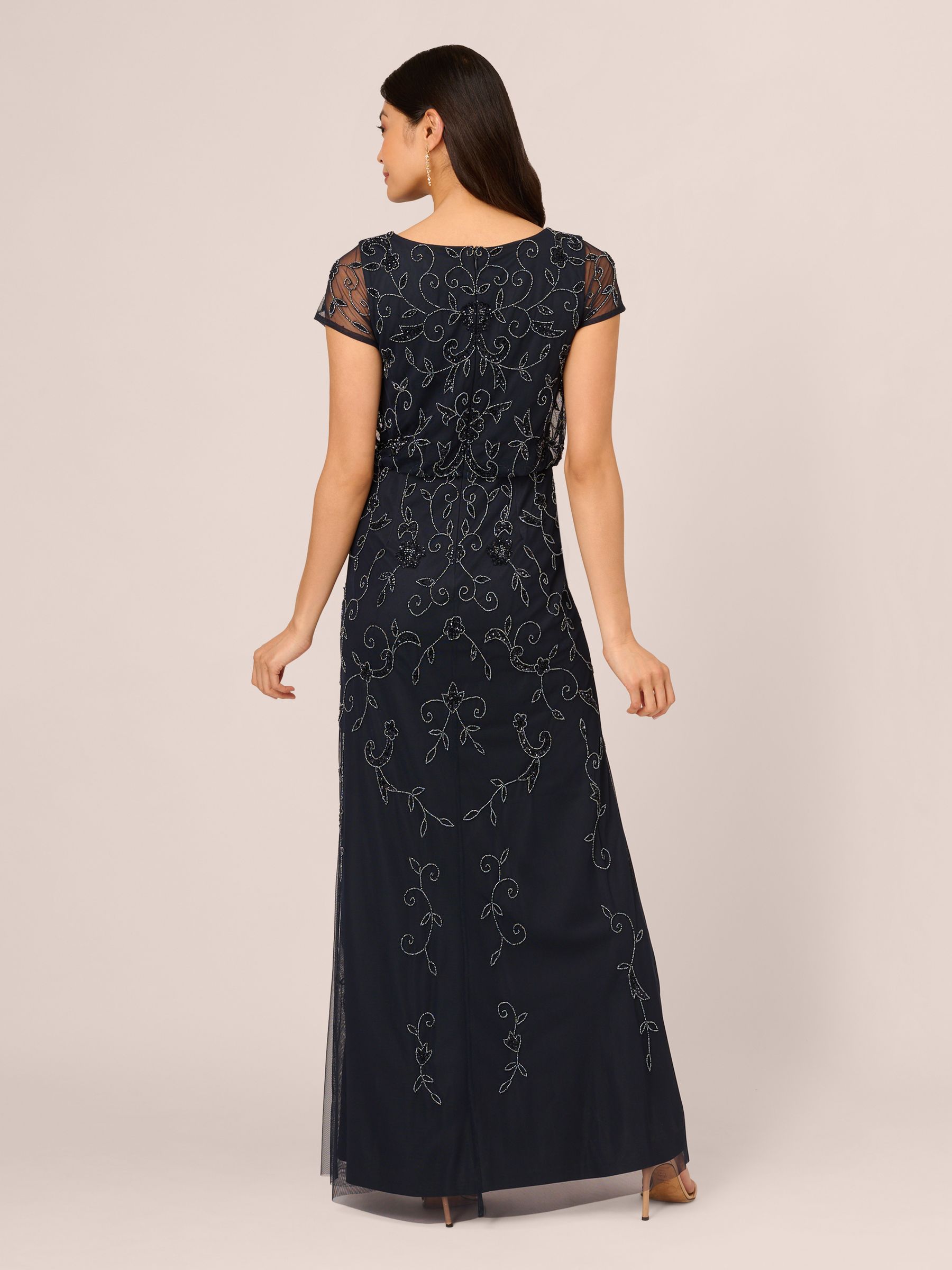Buy Adrianna Papell Blue Studio Beaded Blouson G Dress from the Next UK ...