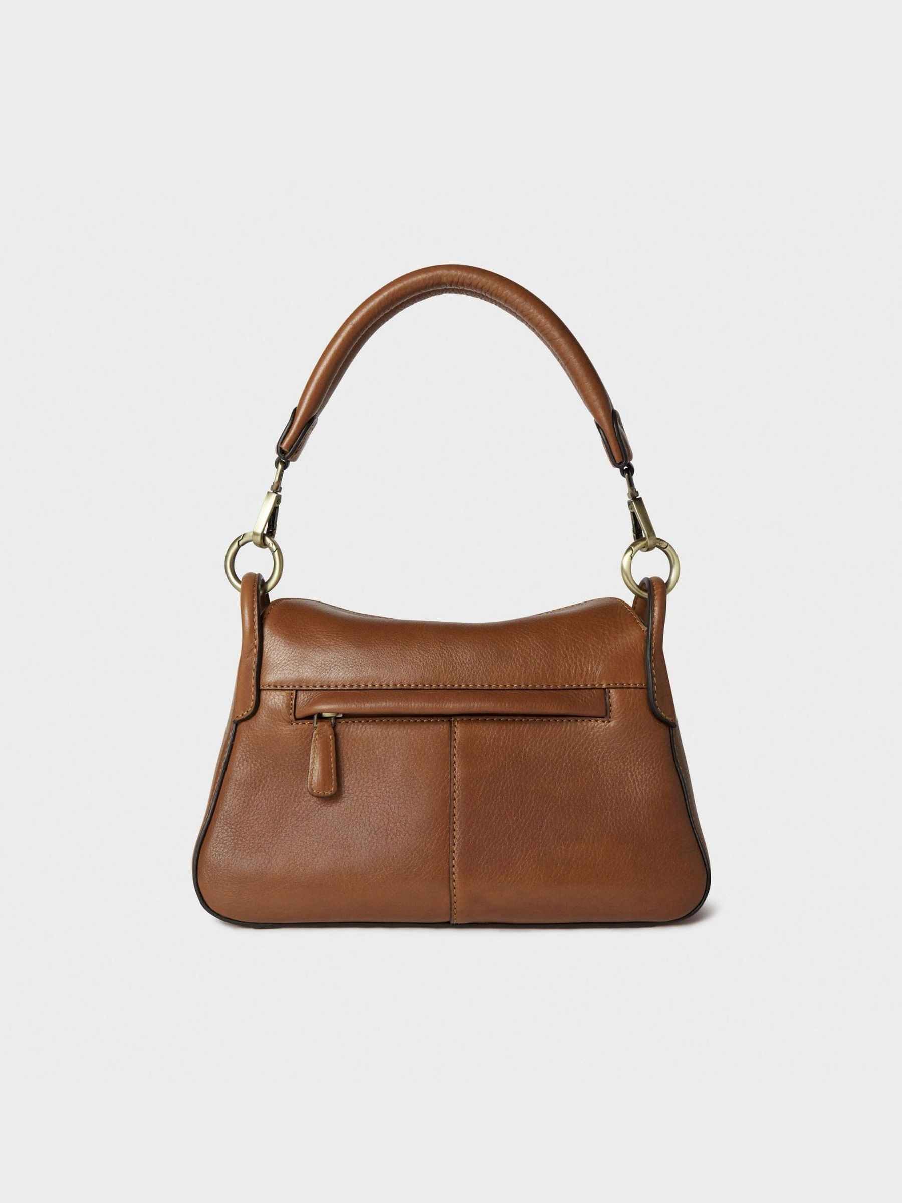 Buy Osprey London Brown Small The Oxford Leather Shoulder Bag from the ...