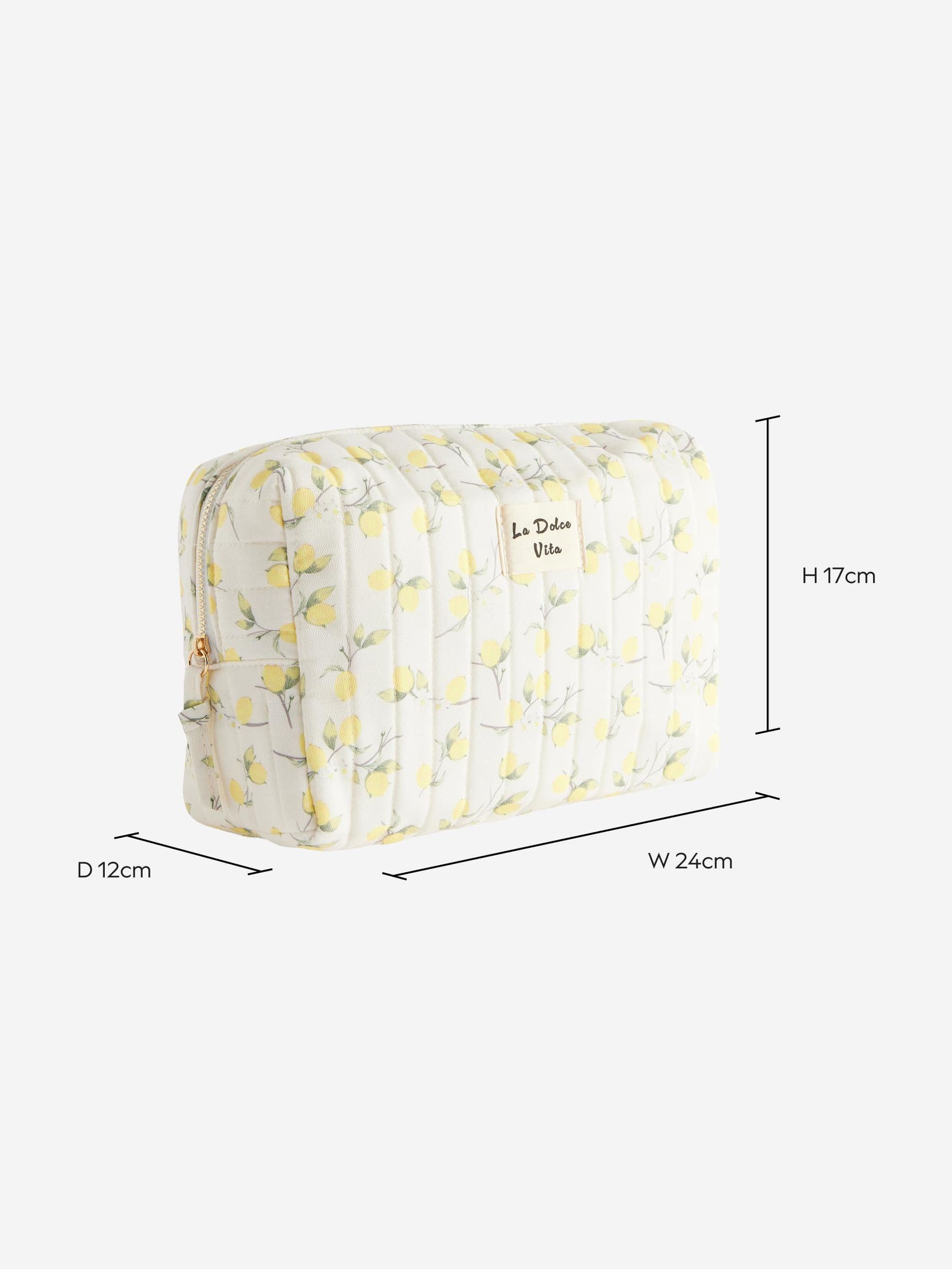 Buy Lemon Print and Gingham Reversible Makeup Bag from the Next UK ...